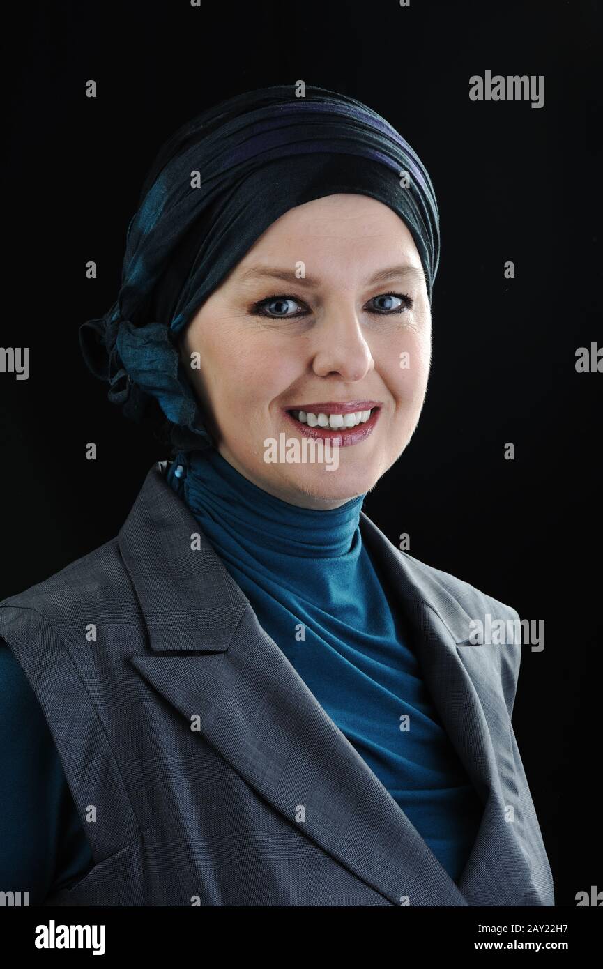 Confident and beautiful european Muslim woman Stock Photo - Alamy