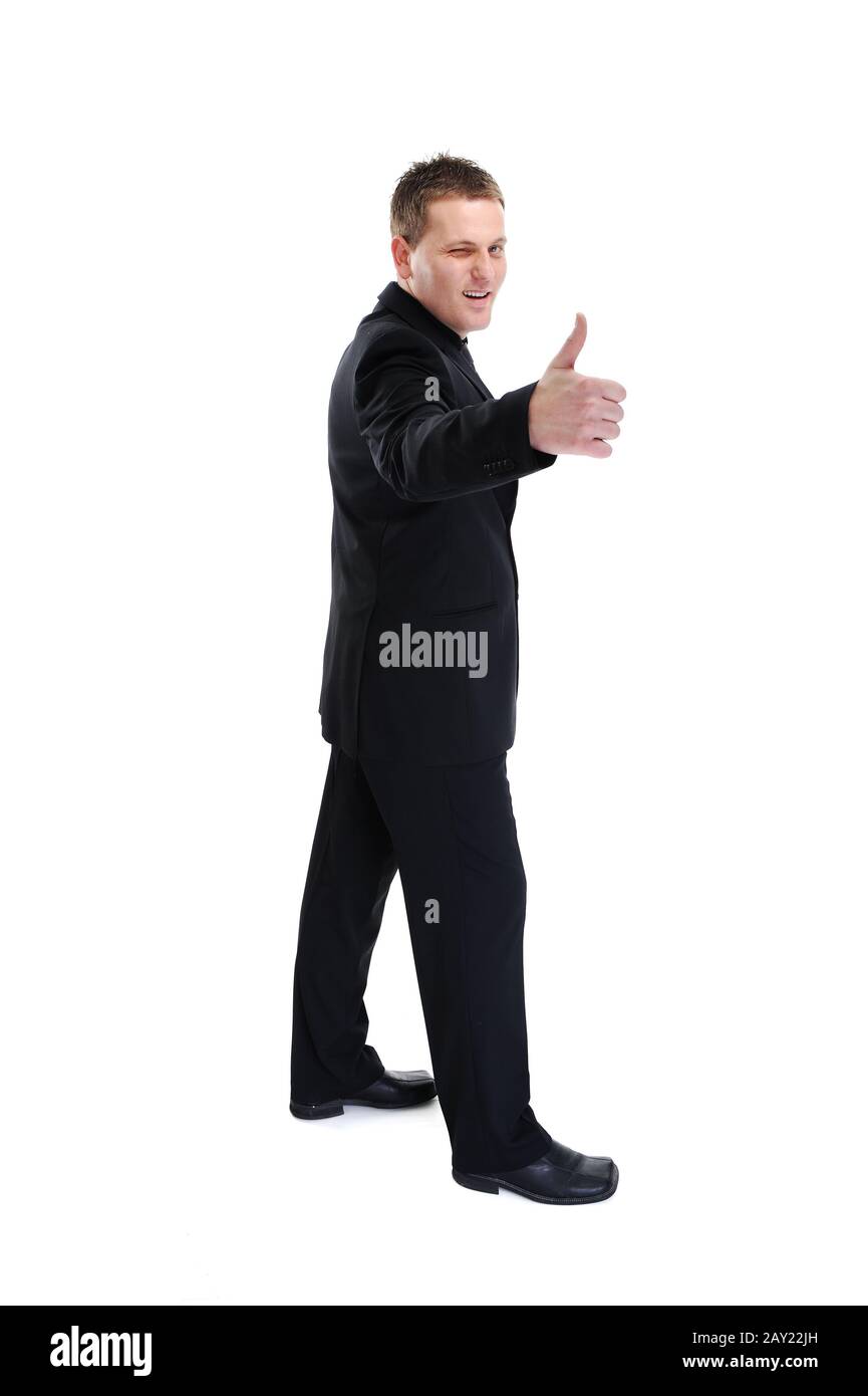 Businessman showing thumbs up Stock Photo - Alamy Businessman showing thumbs up Stock Photo - Alamy