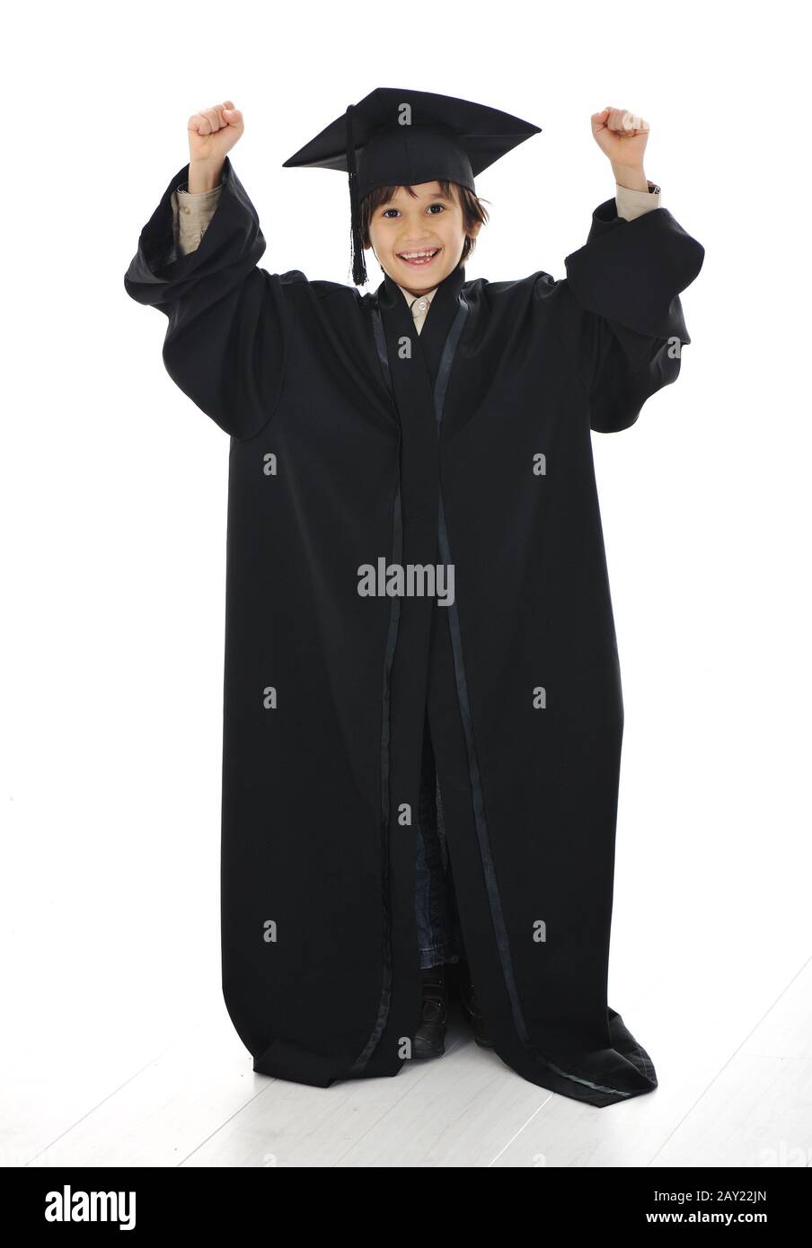 Diploma graduating little student kid Stock Photo - Alamy