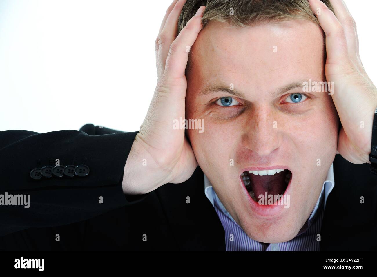 Head back scream hi-res stock photography and images - Alamy