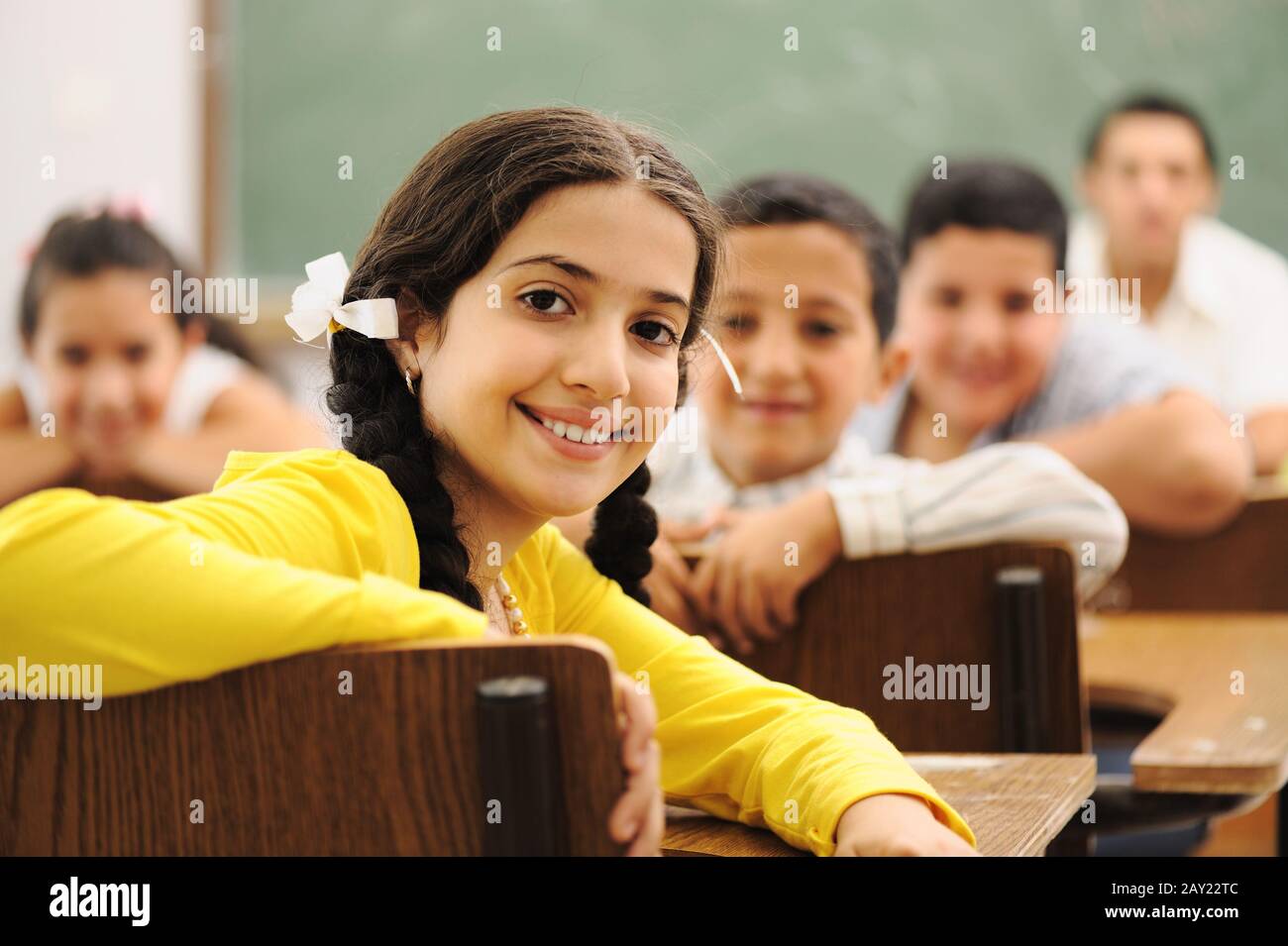 Children at school classroom Stock Photo - Alamy