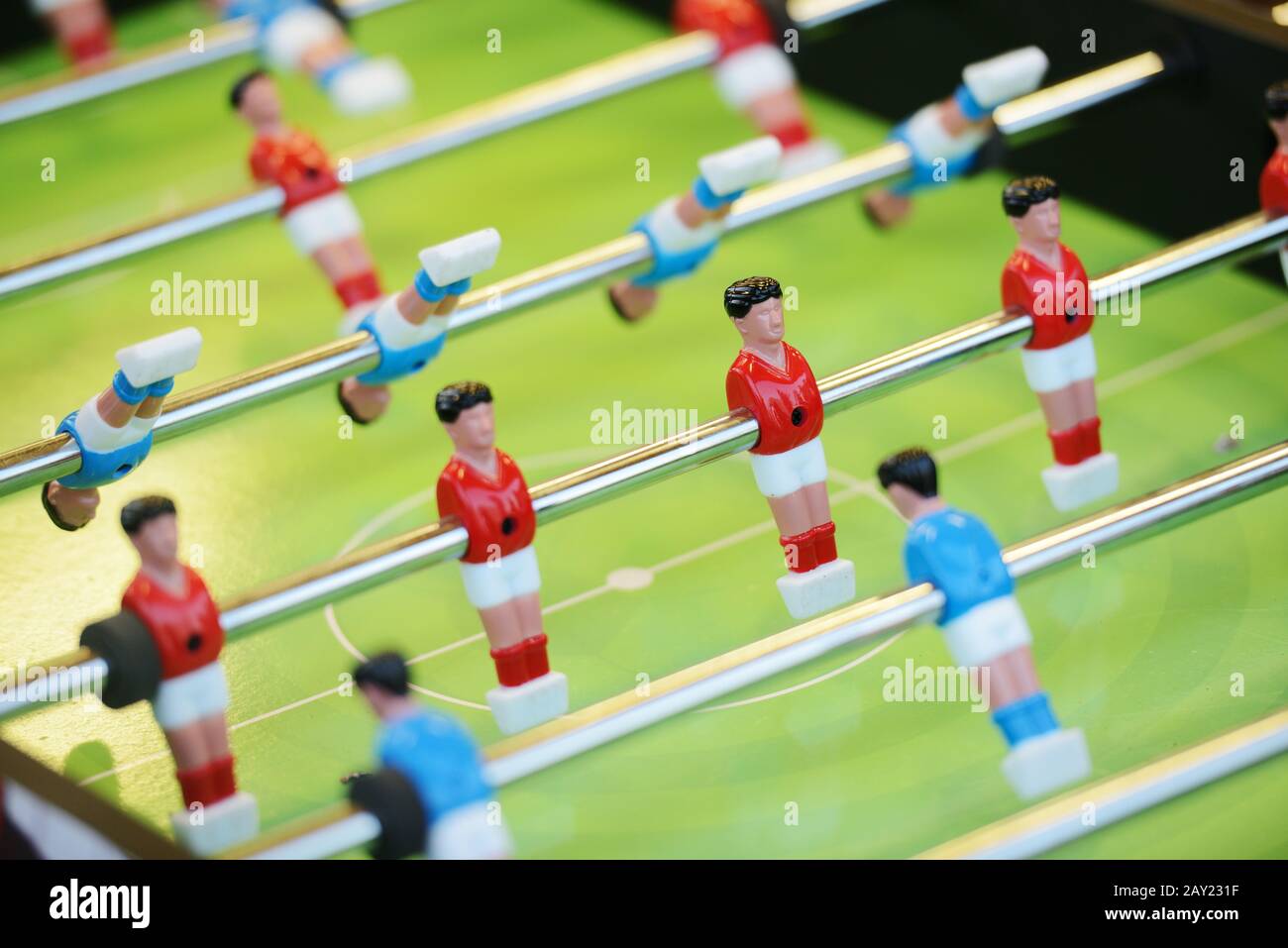 Soccer football game table Stock Photo - Alamy