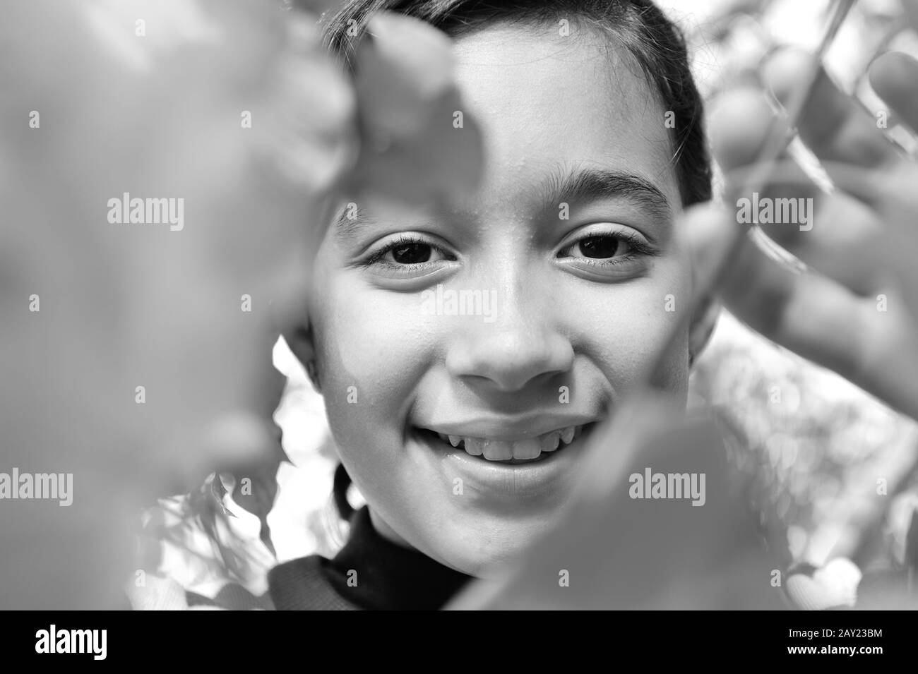Kid girl funny Black and White Stock Photos & Images - Alamy
