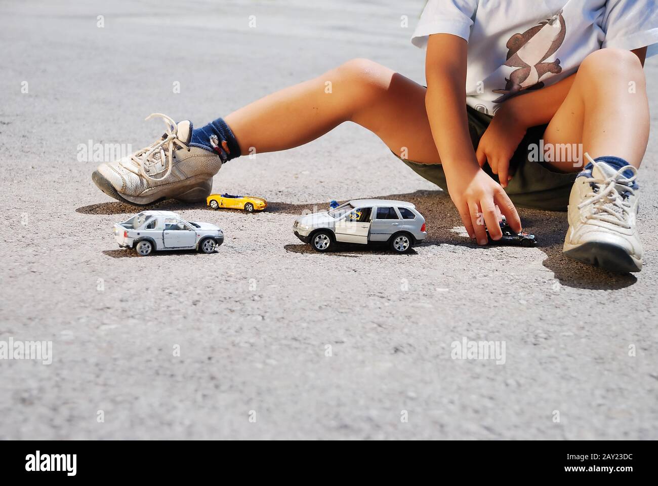 Boy legs car hi-res stock photography and images - Alamy
