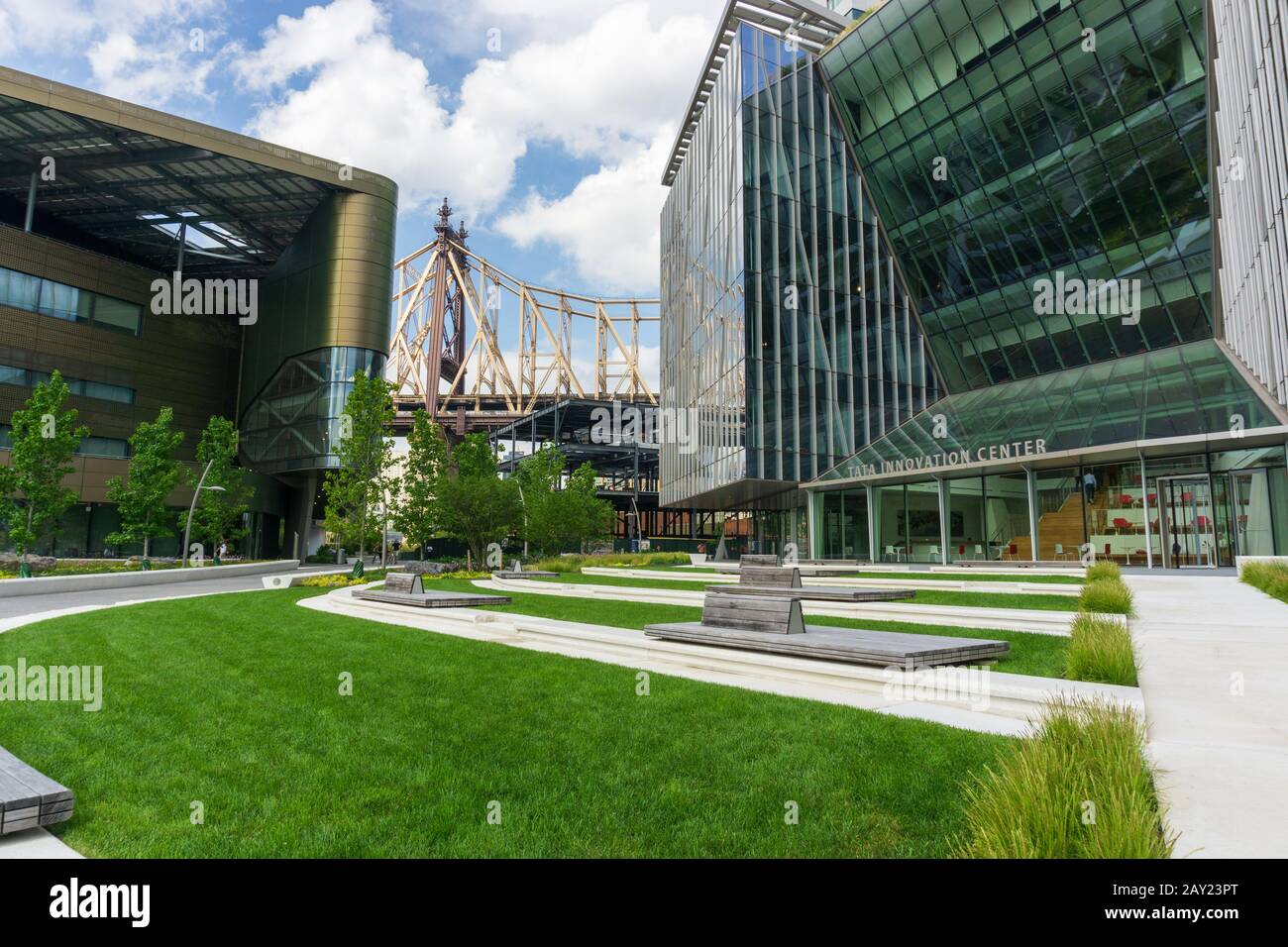 New York, USA - August 20, 2018: Cornell Tech campus on Roosevelt ...