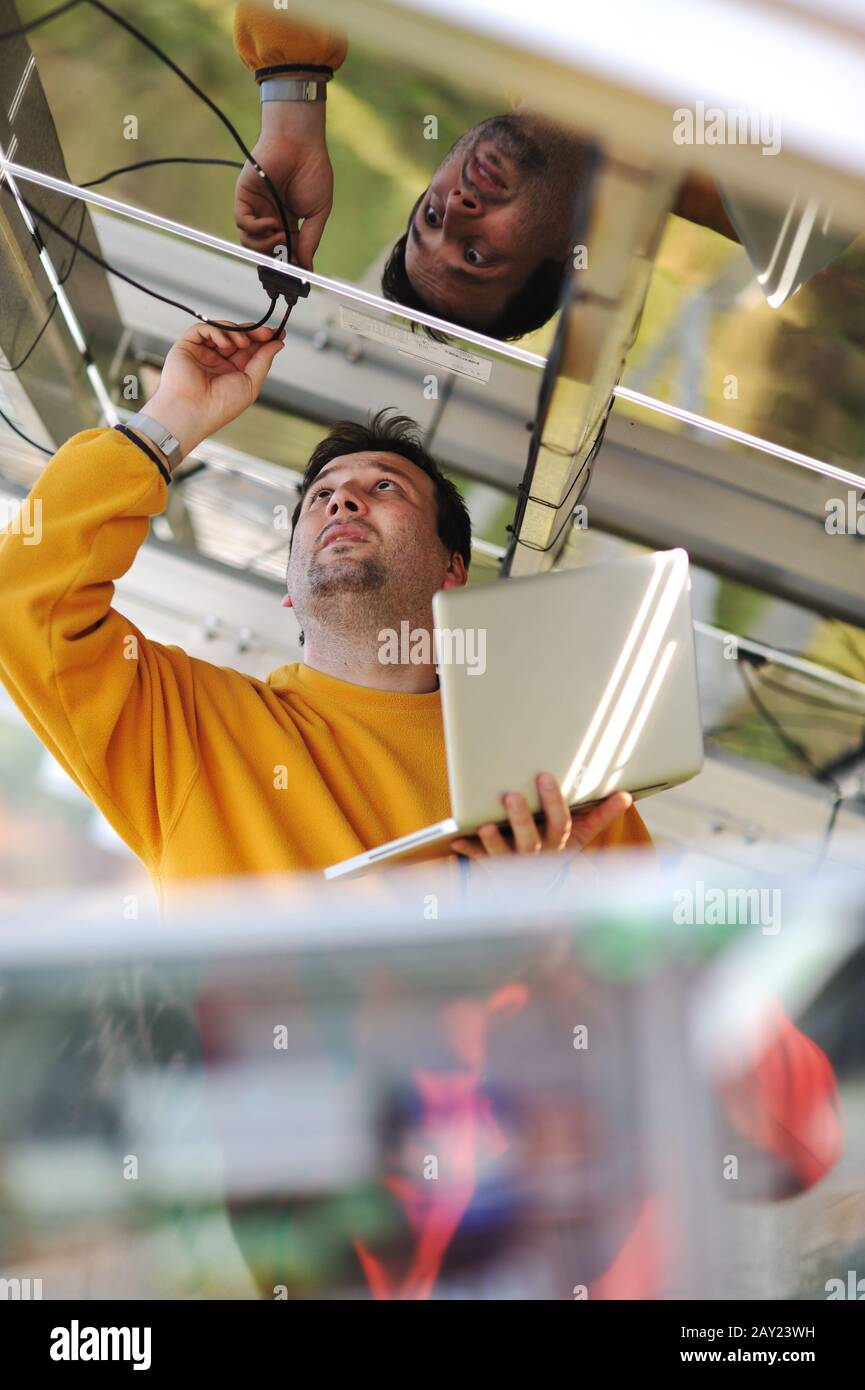 Solar panels on construction site hi-res stock photography and images ...