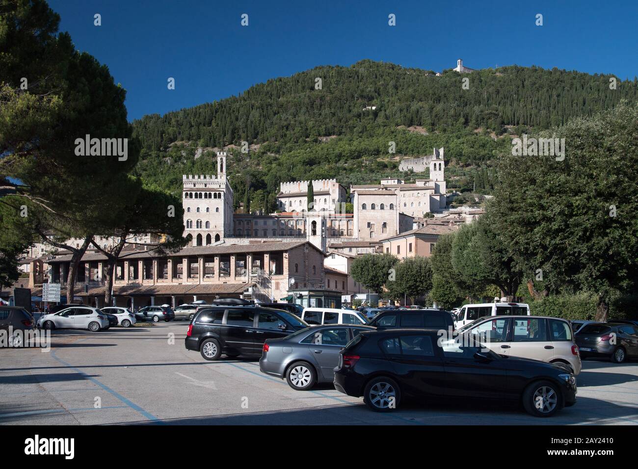 Basilica di Sant'Ubaldo (Basilica of Sant’Ubaldo) on Mount Ingino ...