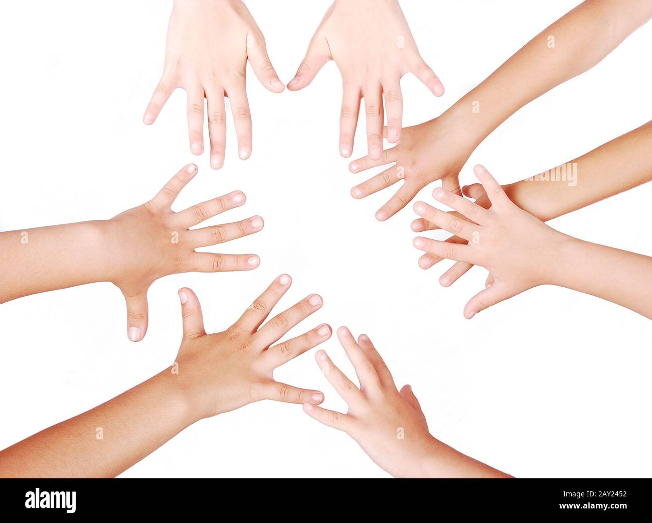 Four hands and multi racial hi-res stock photography and images - Alamy