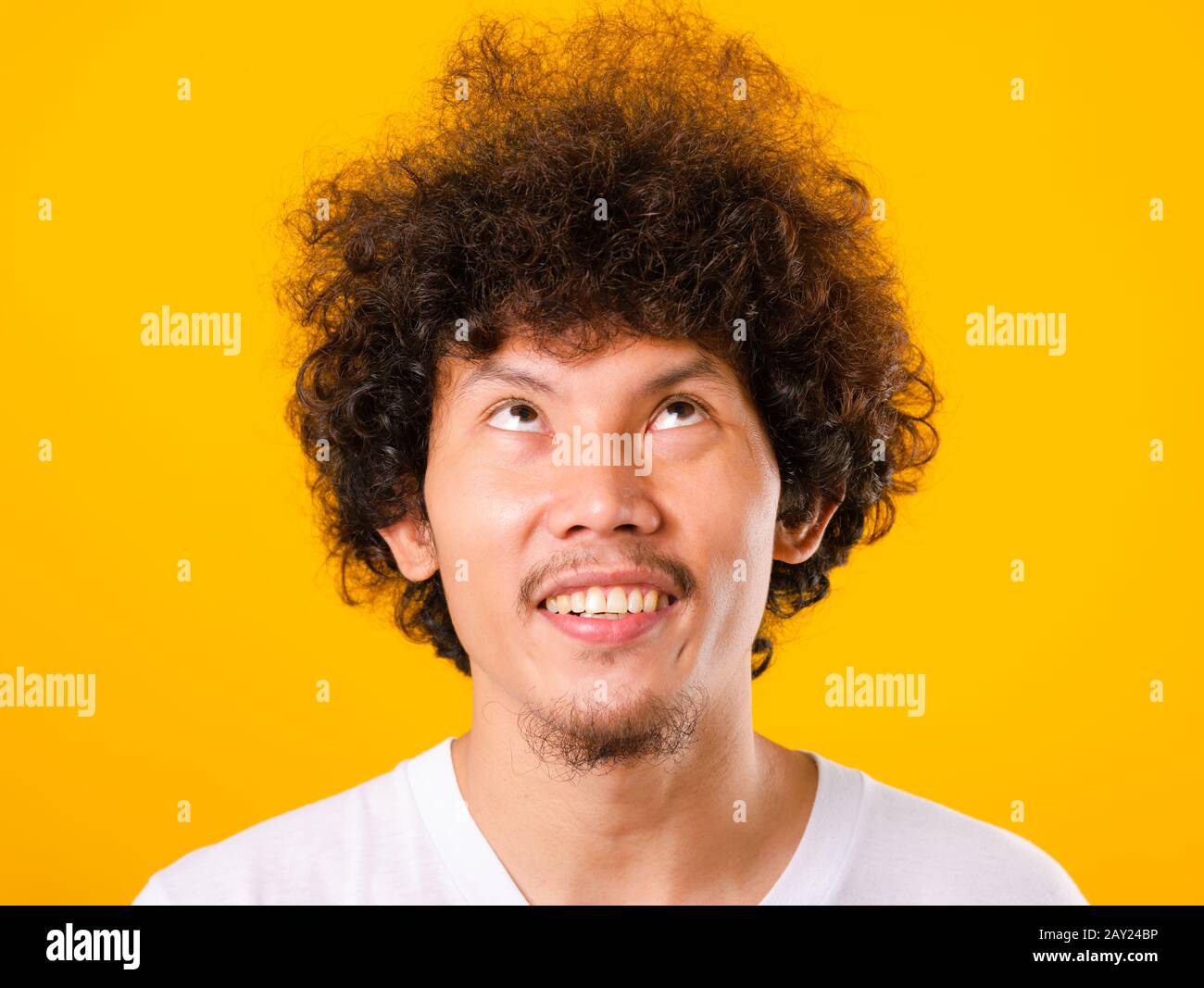 Long Curly Hair Asian Men