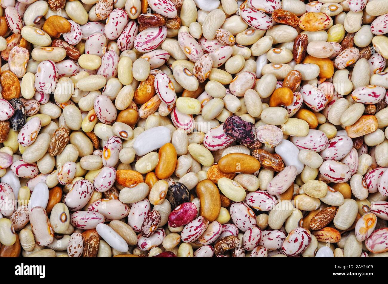 Many pieces and many kind of beans Stock Photo - Alamy