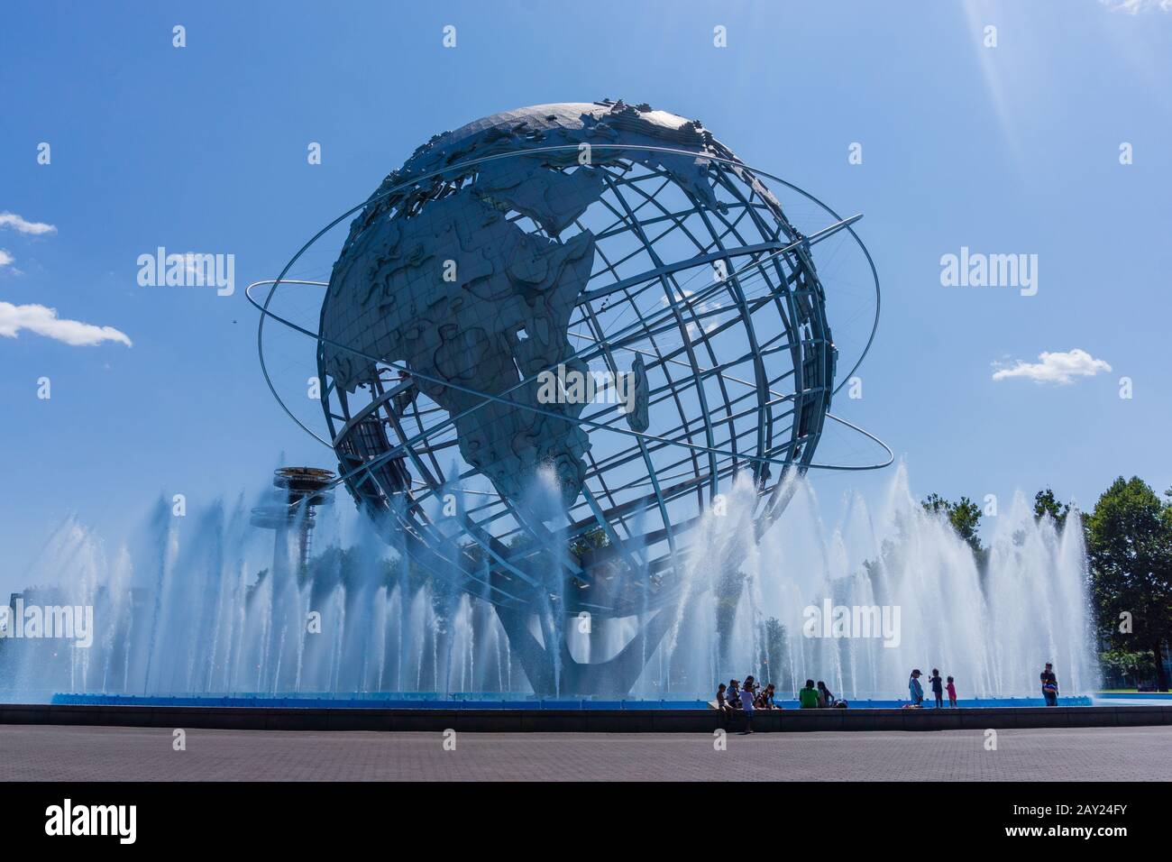 New York, USA - August 20, 2018: The iconic Unisphere in Flushing ...