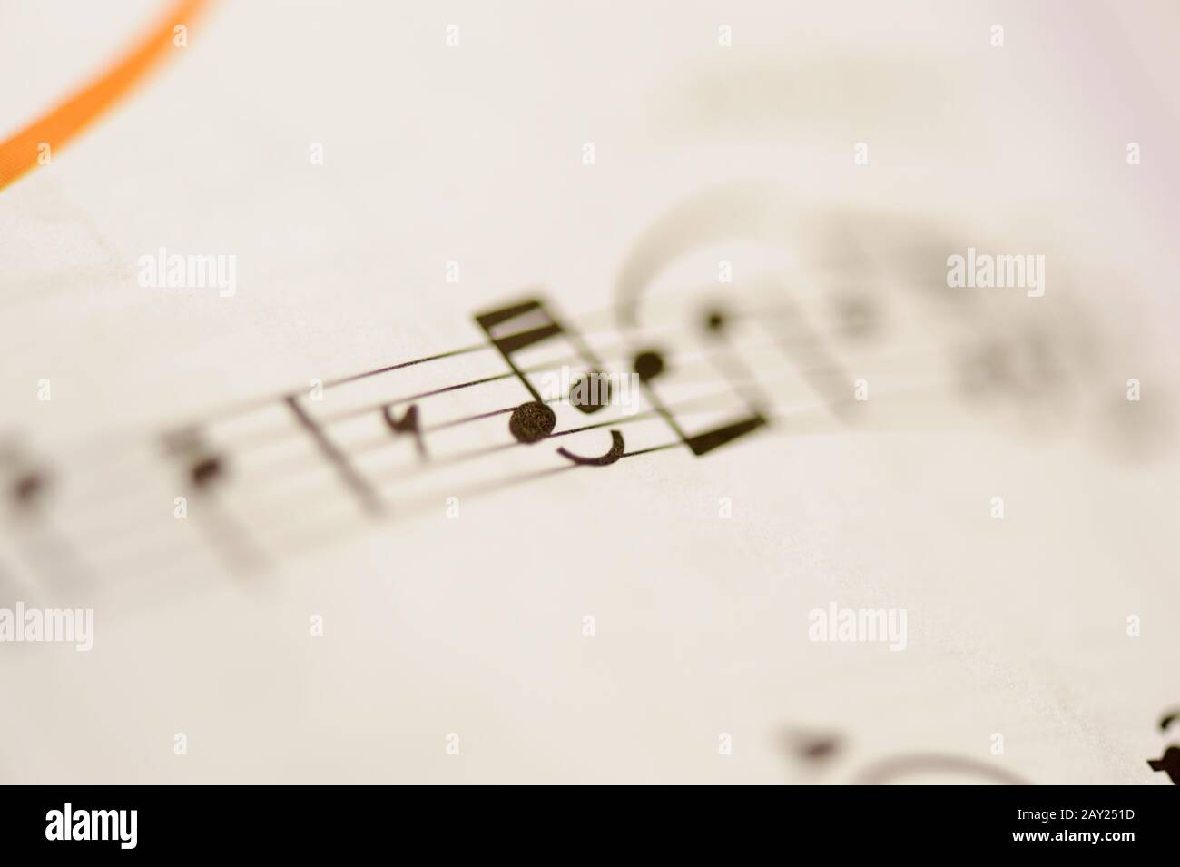 Selective focus of musical notes hi-res stock photography and images ...