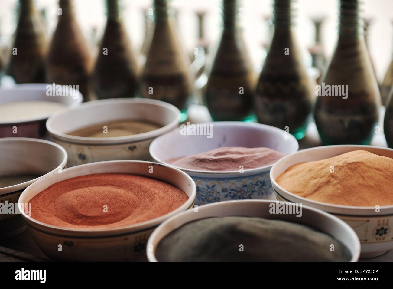 Colors art powder Stock Photo - Alamy
