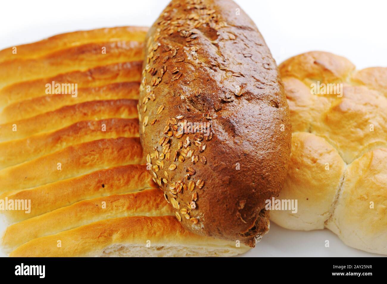 Delicious food, bread isolated Stock Photo - Alamy