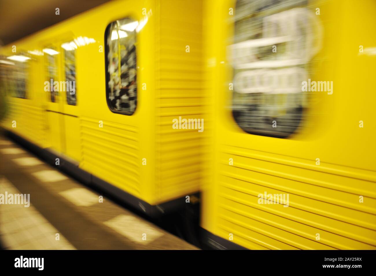 Train in motion Stock Photo - Alamy