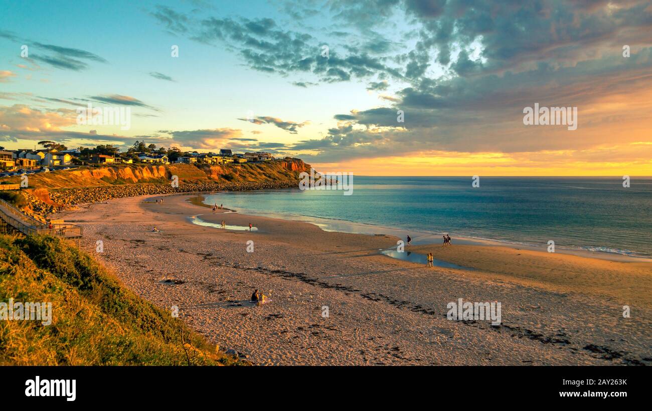 Adelaide, South Australia - October 7, 2018: People walking along the ...
