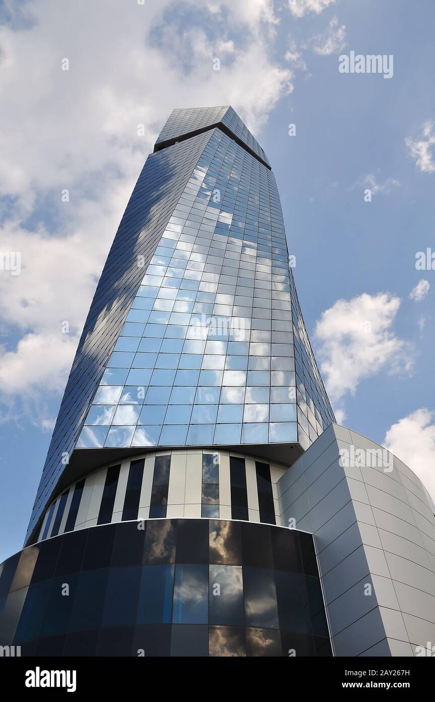 Tall big modern glass building Stock Photo - Alamy