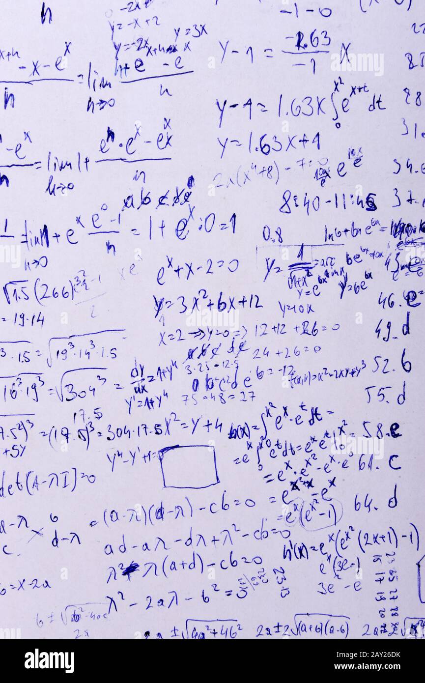 Math Homework Sheet High Resolution Stock Photography and Images - Alamy