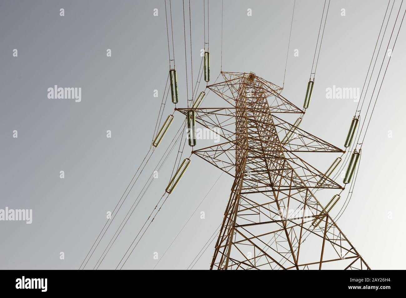 electric high voltage pylon Stock Photo - Alamy