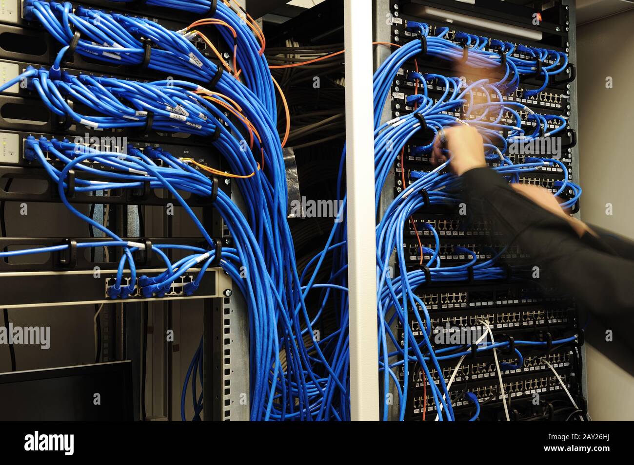 Fixing server connection Stock Photo - Alamy