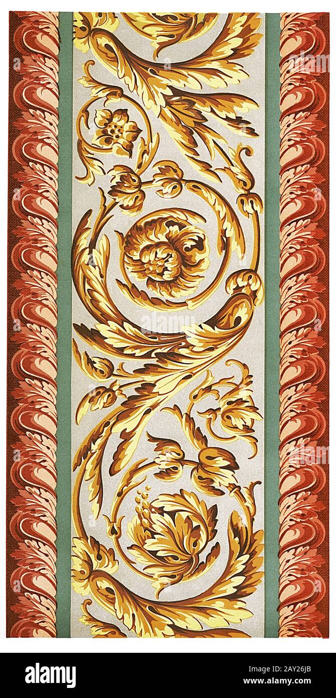 Louis XVI style pattern, from Decorative Designs 1892 Stock Photo - Alamy
