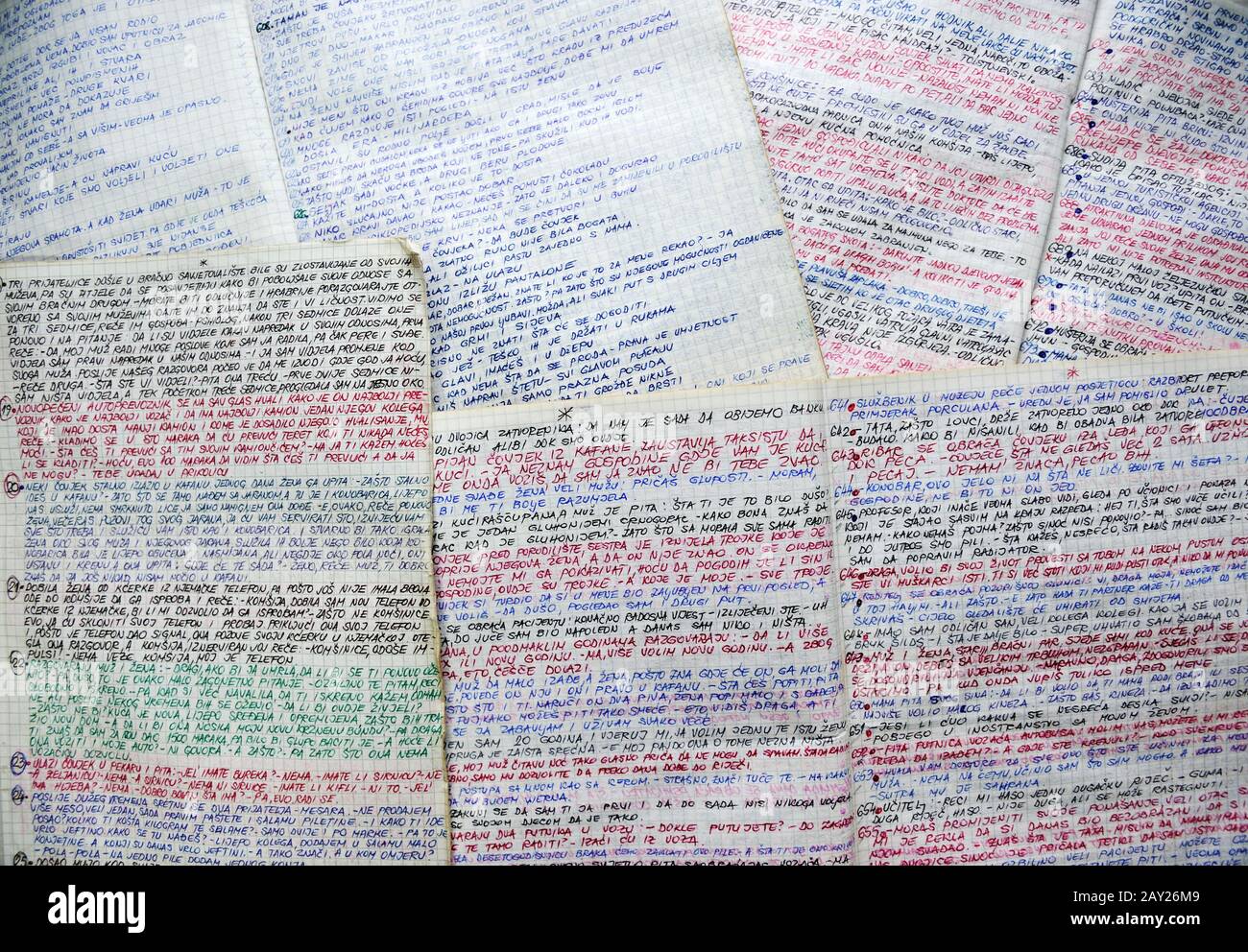 Neat handwriting hi-res stock photography and images - Alamy