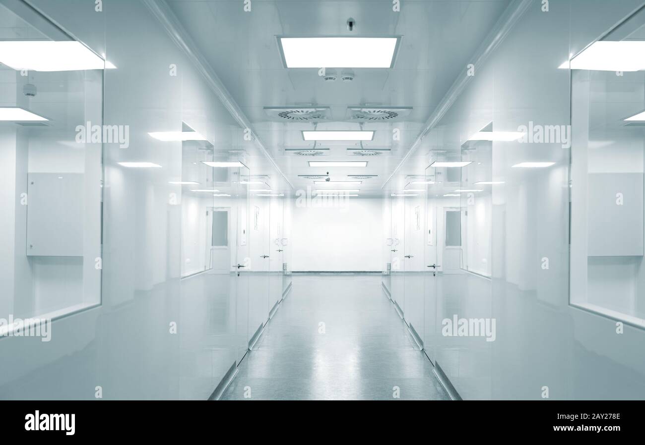 Empty background of modern factory environment Stock Photo - Alamy