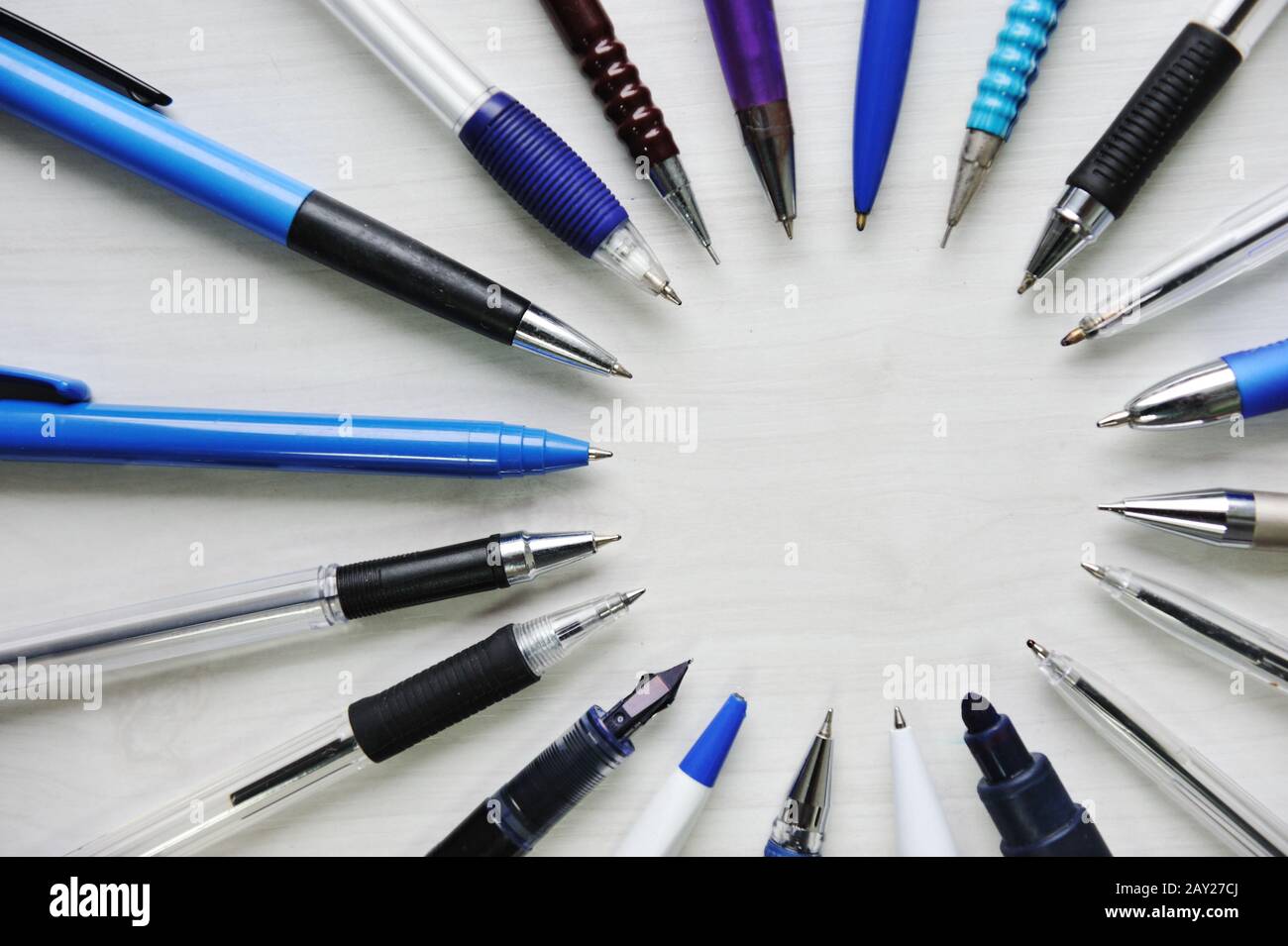 Pen copy space Stock Photo - Alamy