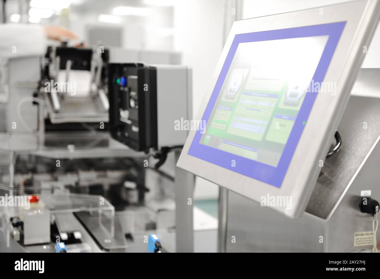 Automated production line in modern factory Stock Photo - Alamy