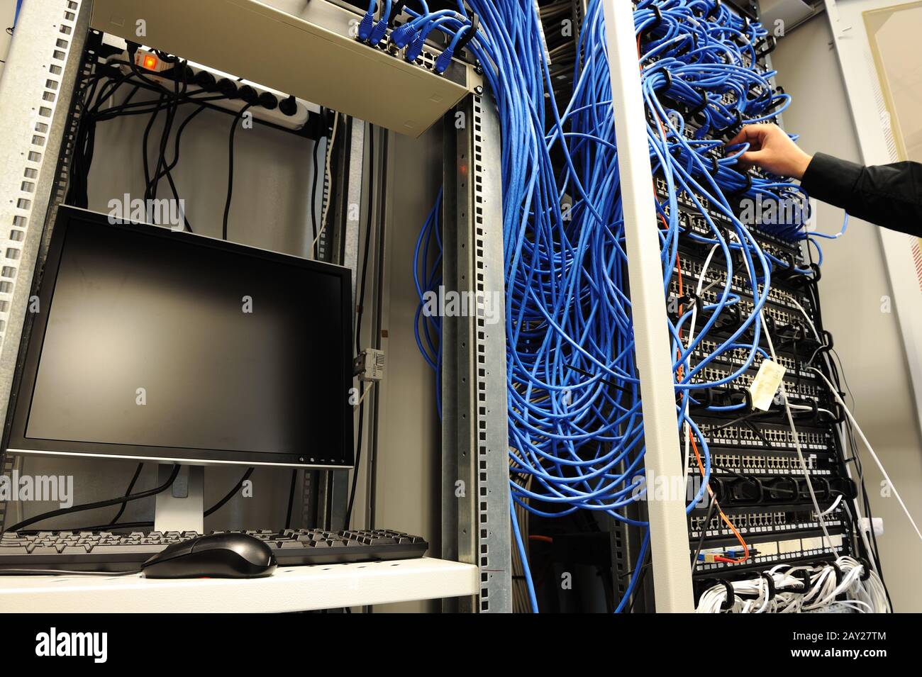 Server room with equipments Stock Photo - Alamy