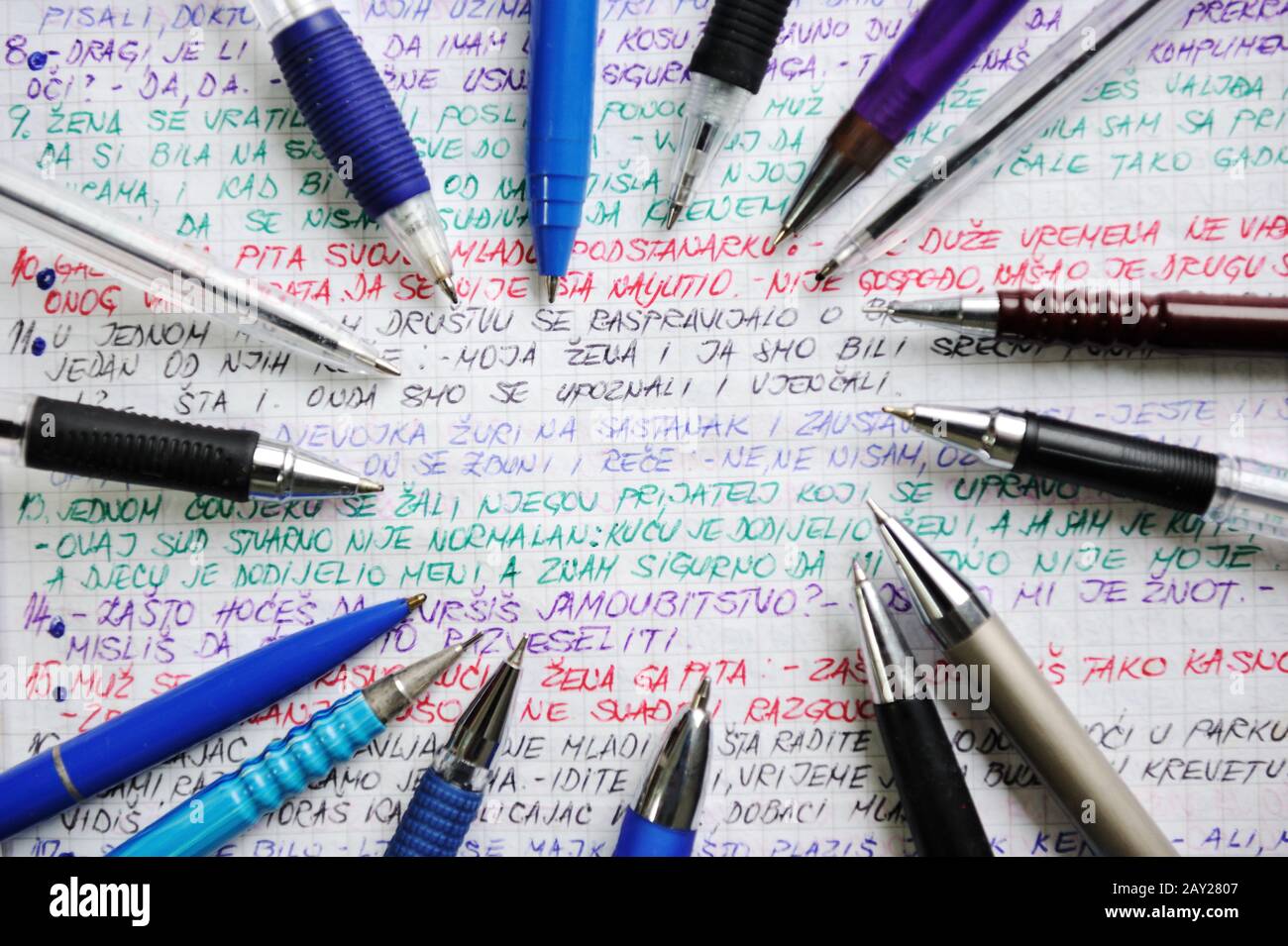 Bunch of pens hi-res stock photography and images - Alamy