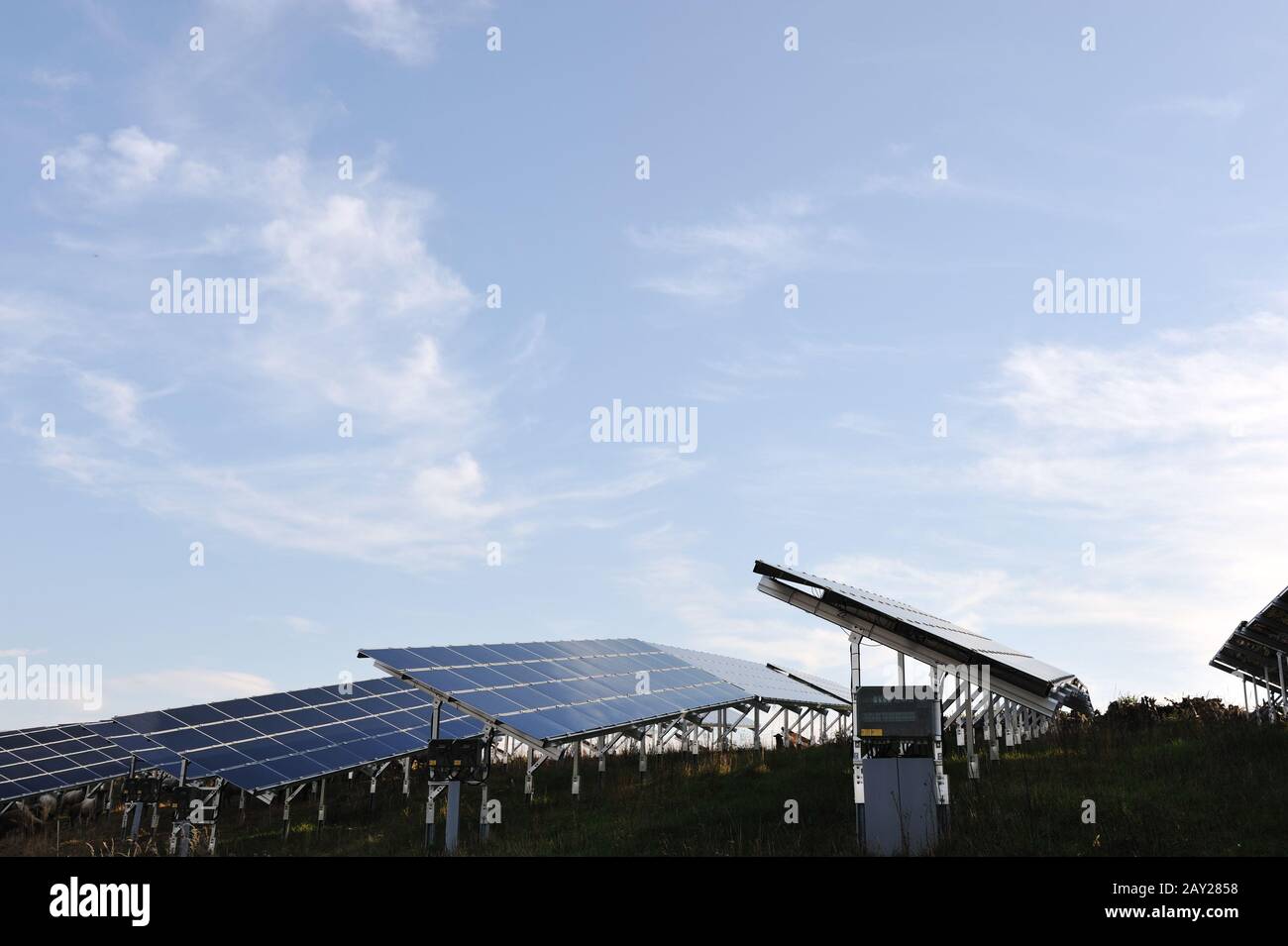 photovoltaic solar panels Stock Photo - Alamy