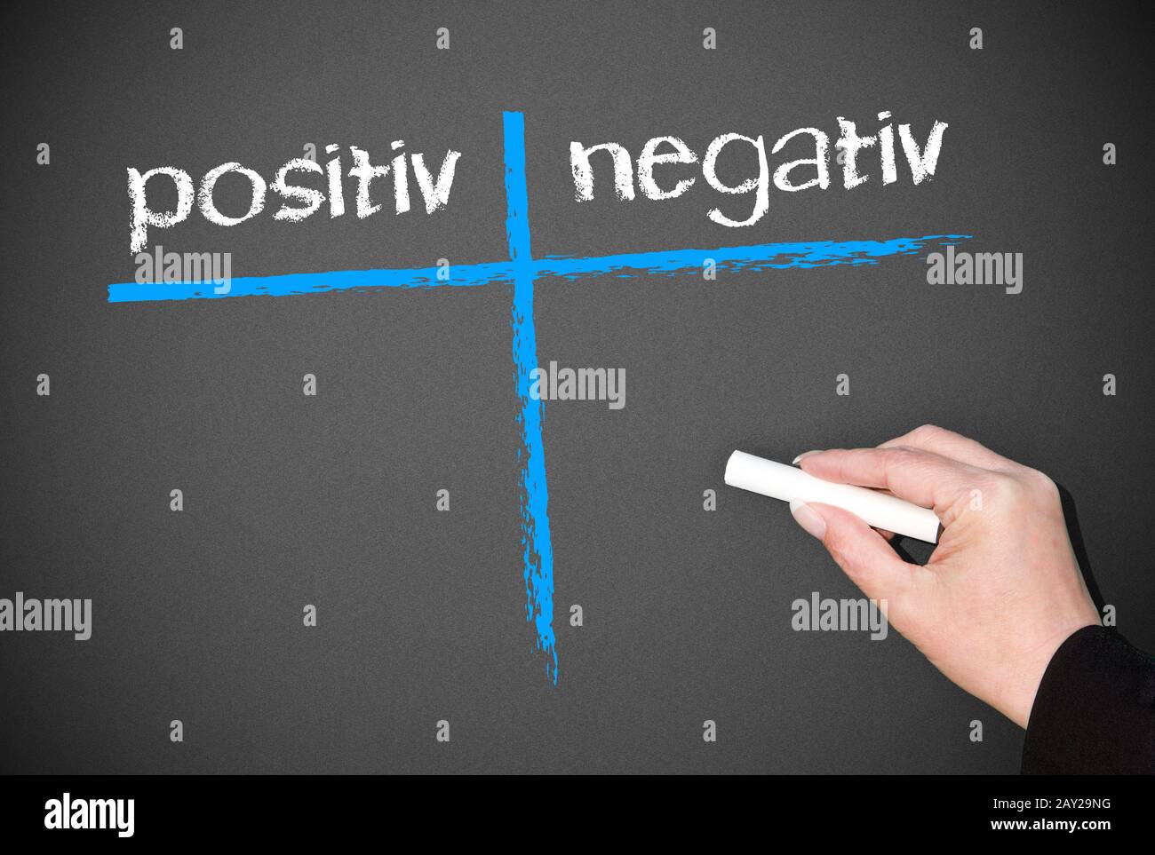 positive and negative Stock Photo - Alamy
