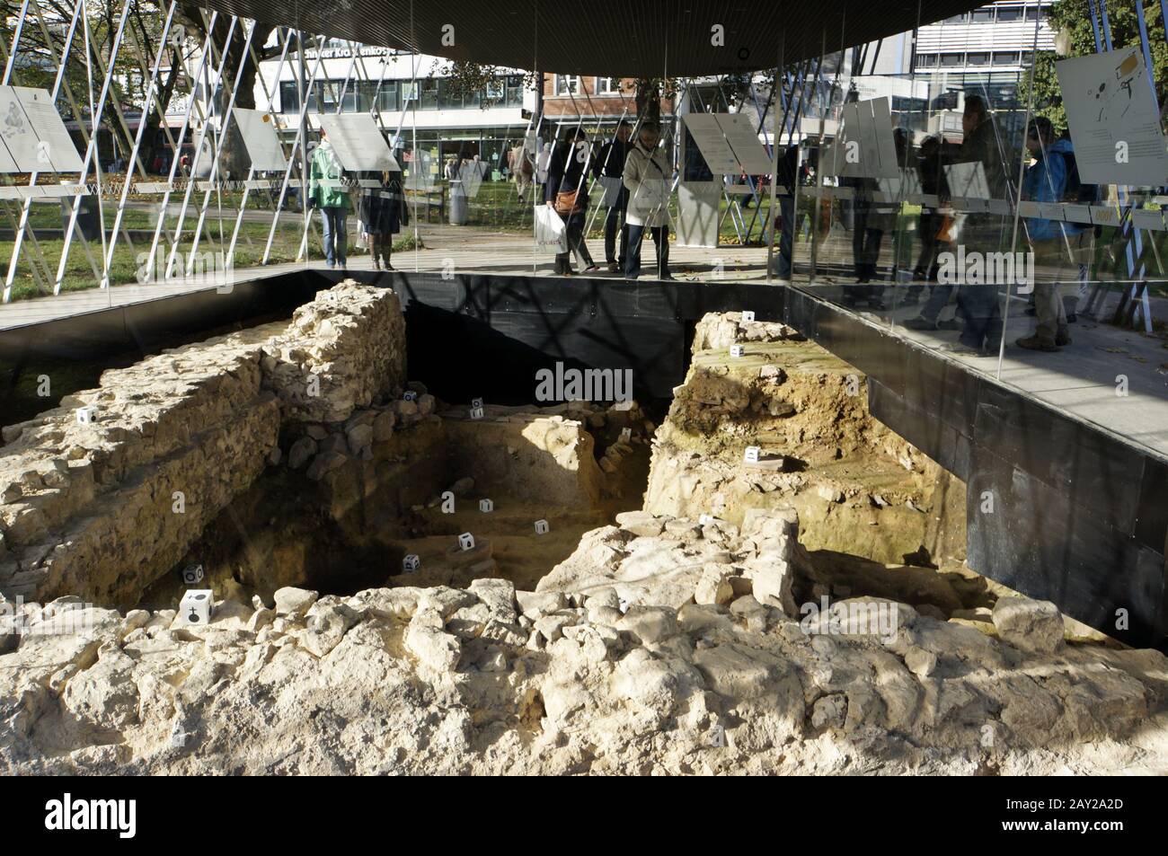 Archaeological excavation site in the historic Old Town Stock Photo - Alamy