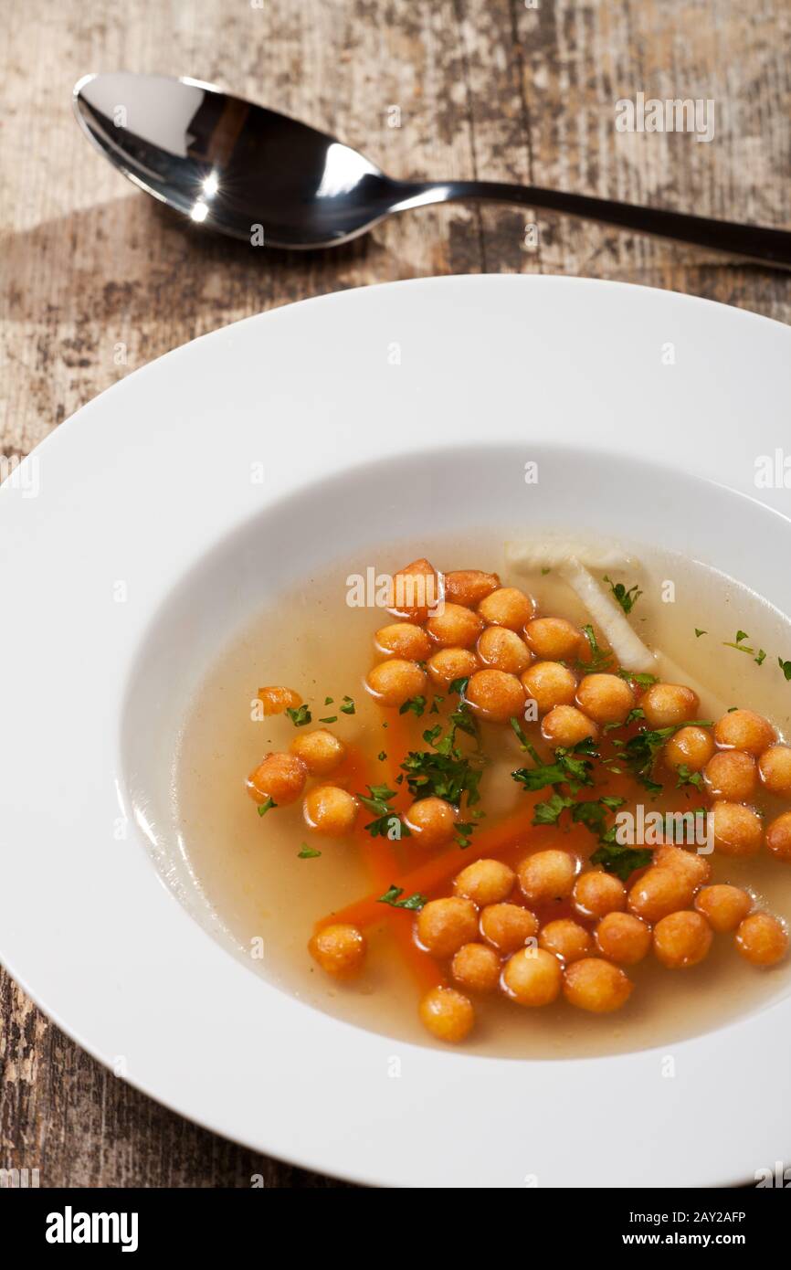 Bavarian pea soup Stock Photo - Alamy