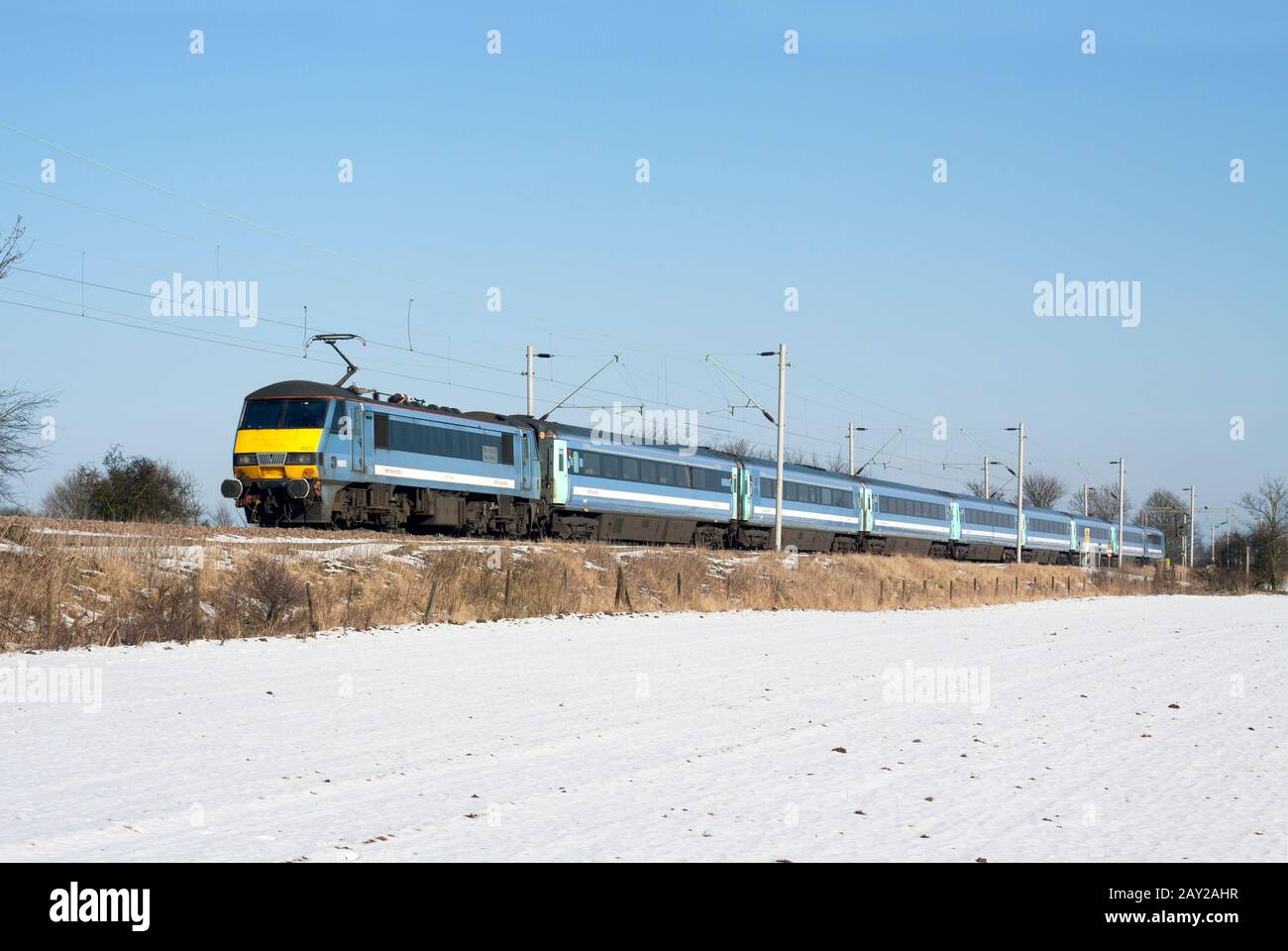 Class 90 electric locomotive hi-res stock photography and images - Alamy