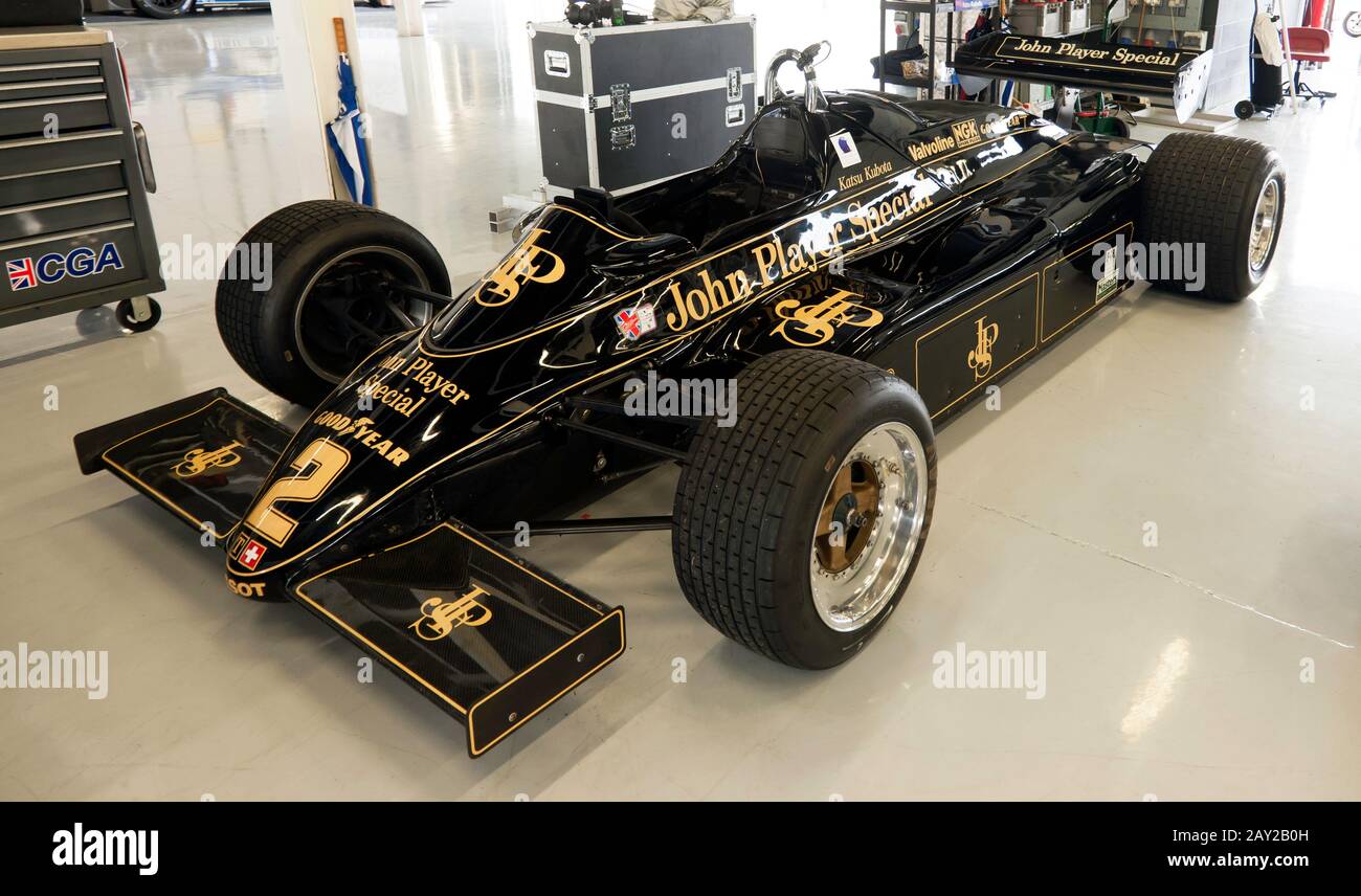 Katsuaki Kubota's 1982, Black and Gold Lotus 91/7 Historic Formula 1 ...