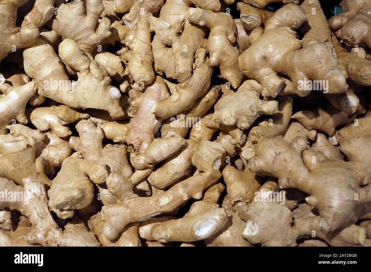 fresh ginger on the market Stock Photo - Alamy