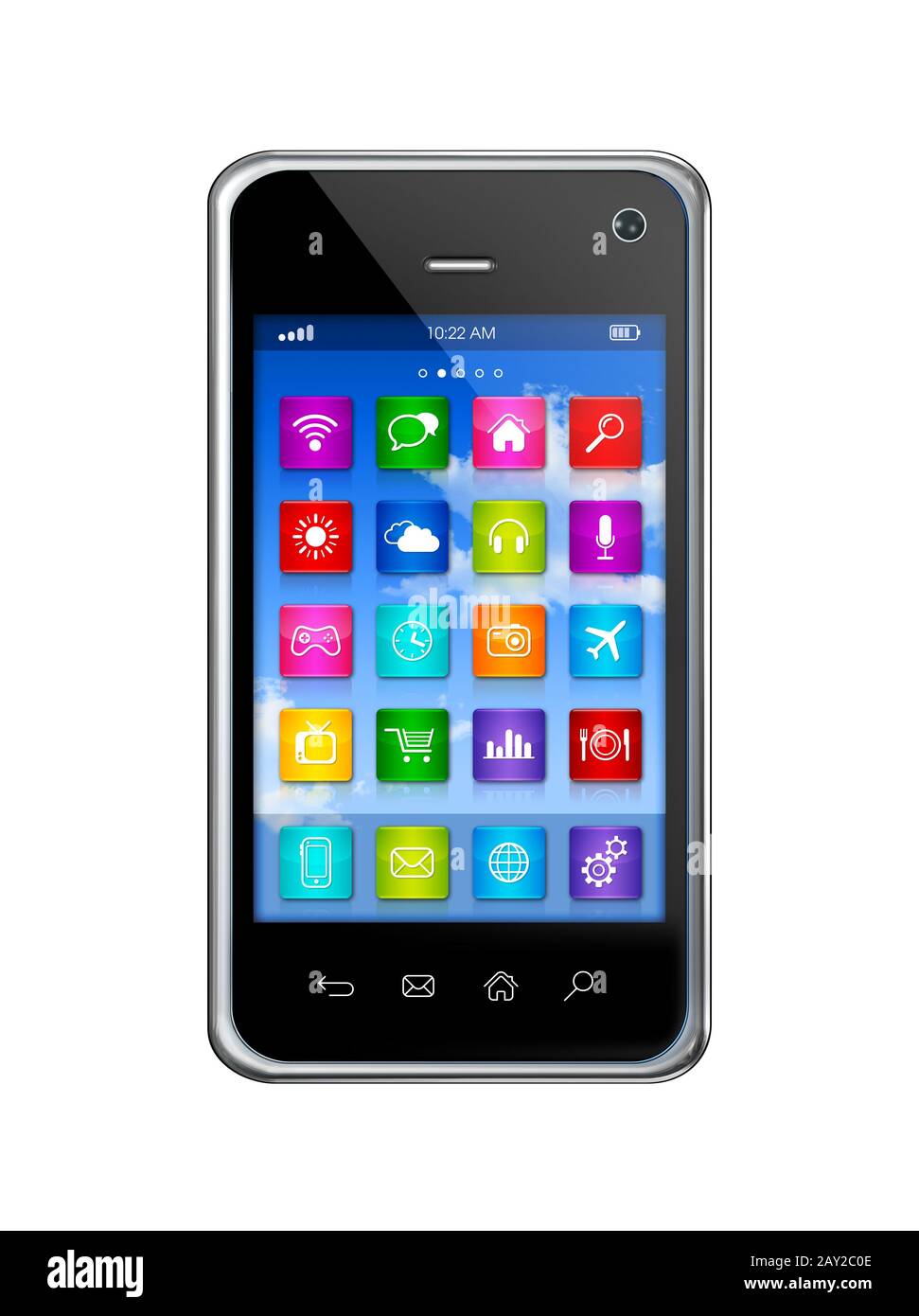 Smartphone Touchscreen HD - apps icons interface Stock Photo - Alamy