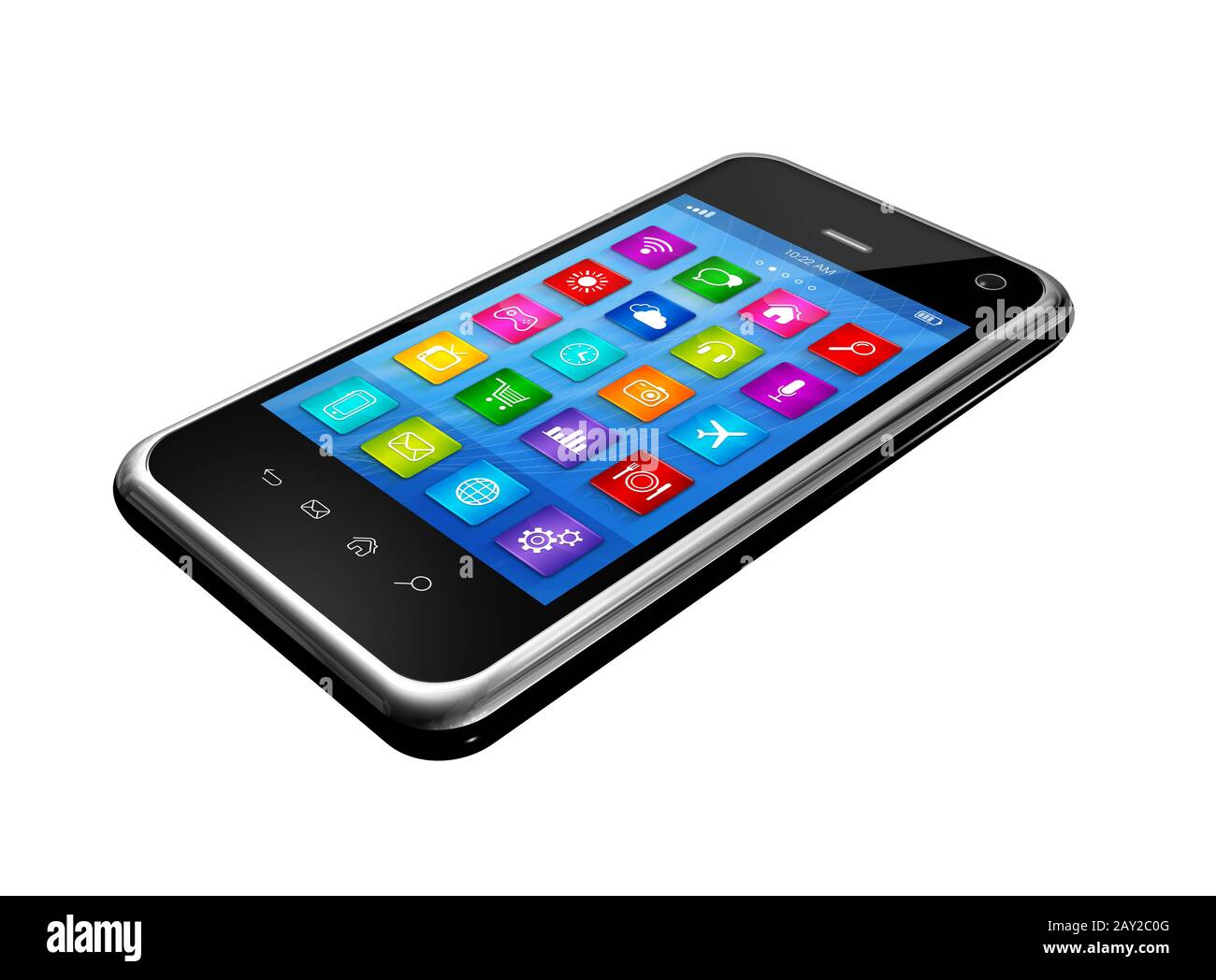 Smartphone Touchscreen HD - apps icons interface Stock Photo - Alamy