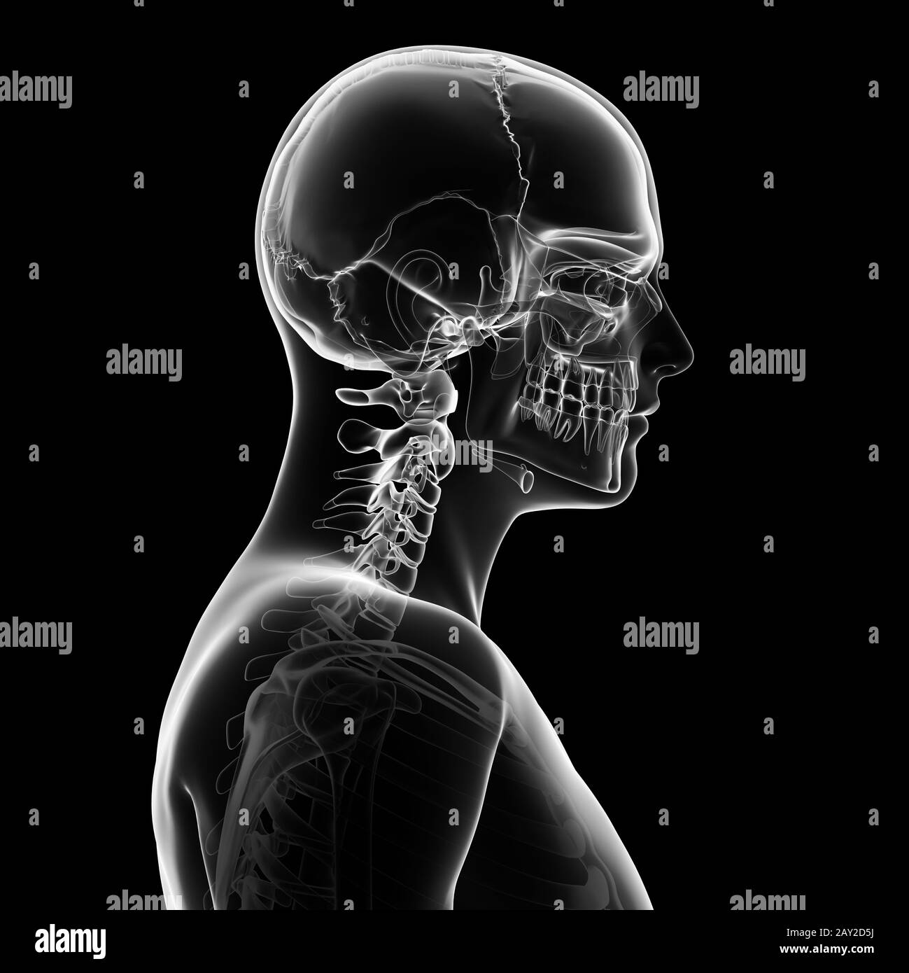 guy bending his neck Stock Photo - Alamy