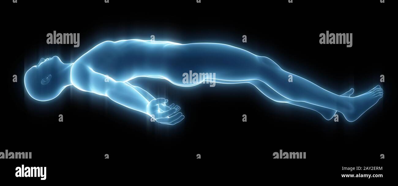 rendered illustration of the soul Stock Photo - Alamy