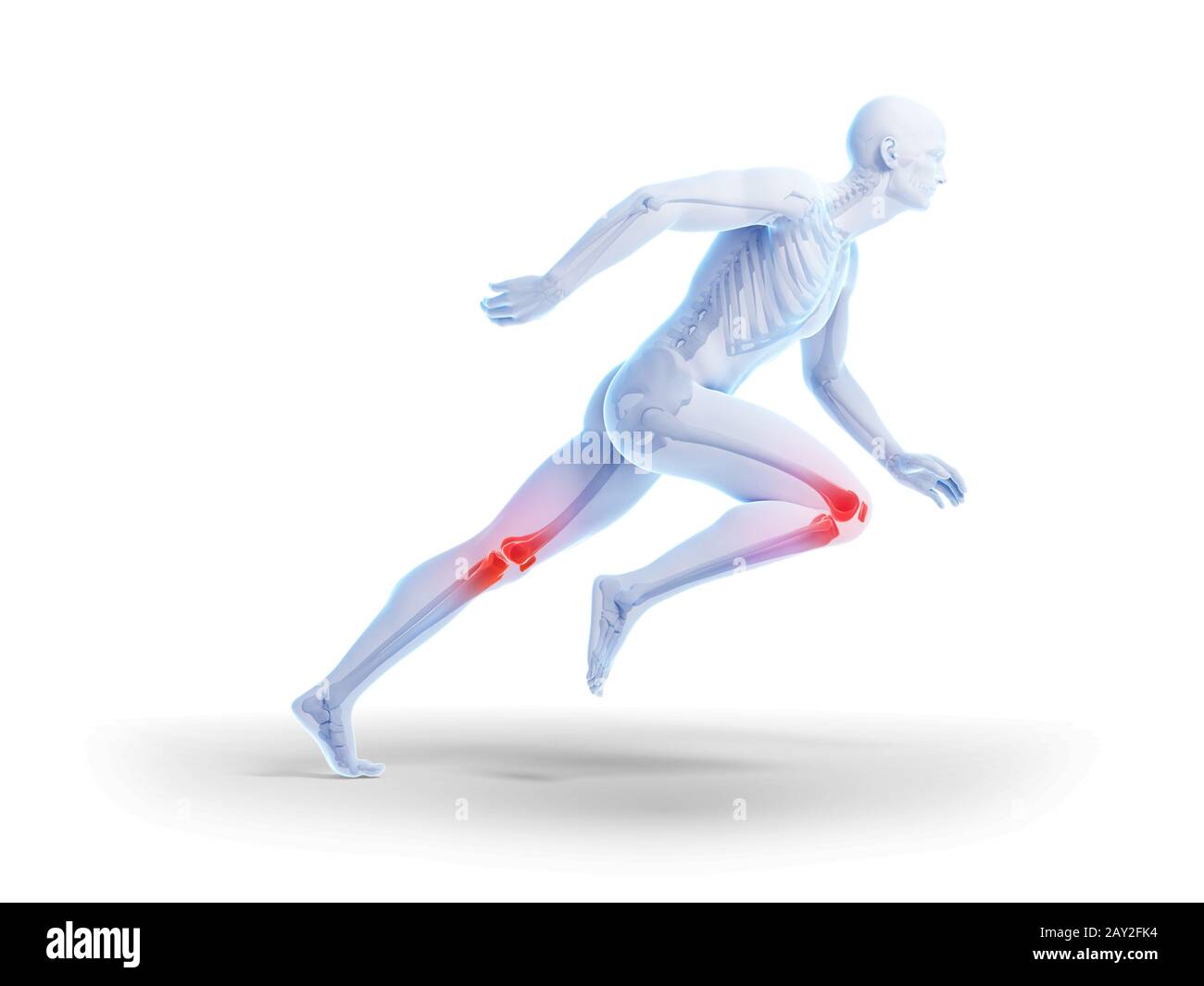 3d rendered illustration - sprinter Stock Photo - Alamy