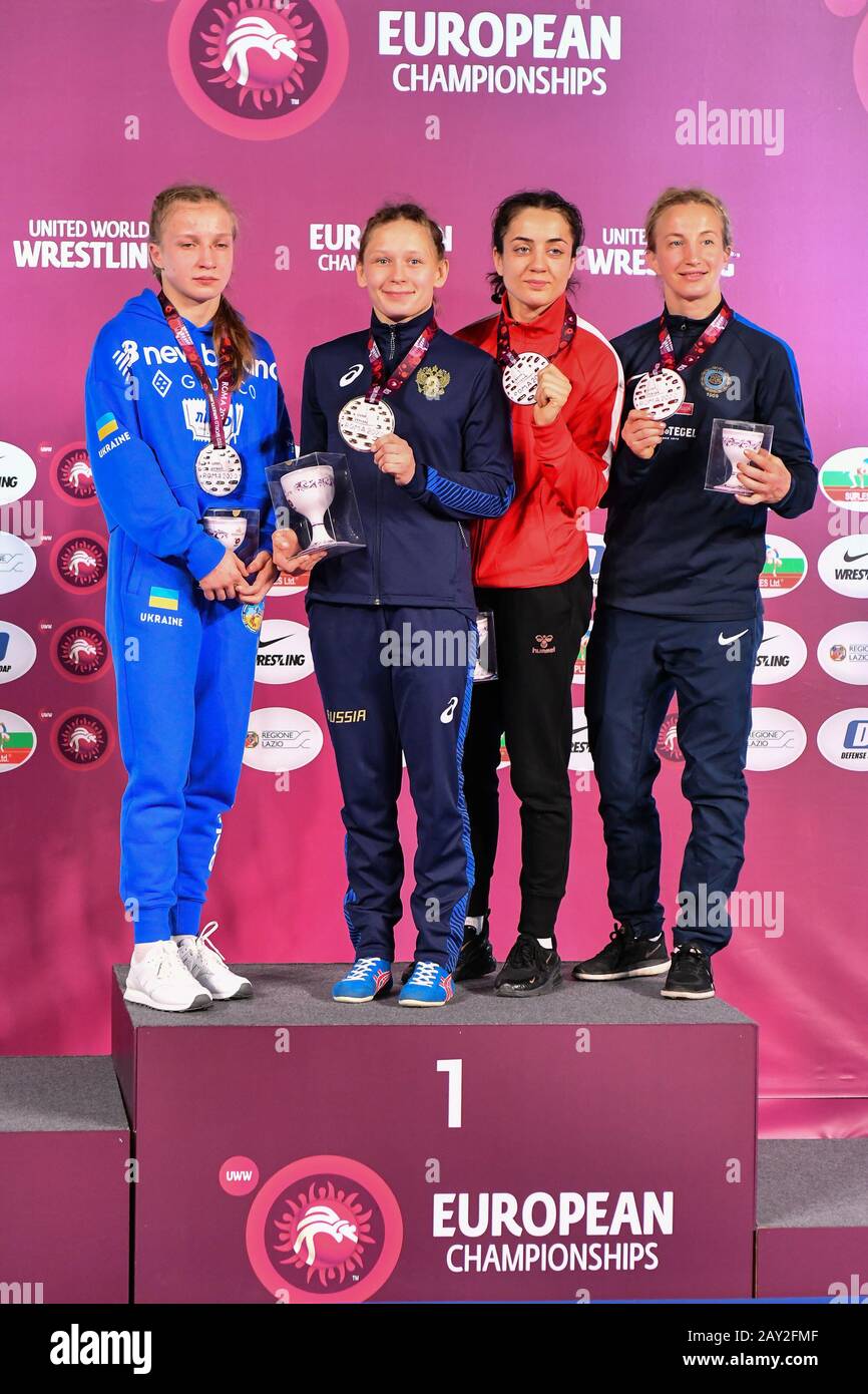 Rome, Italy. 13th Feb, 2020. European Championships Women's Wrestling ...