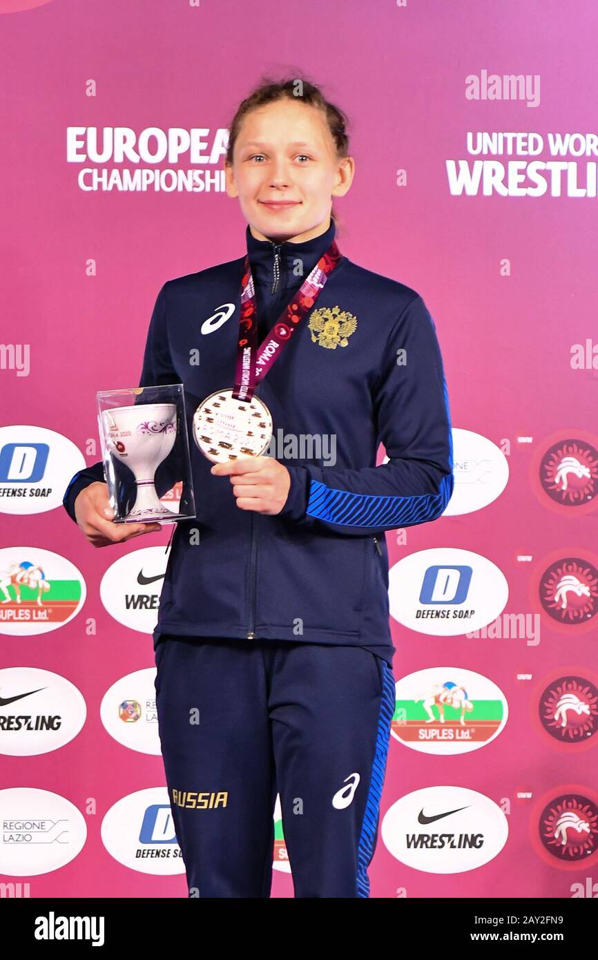 Rome, Italy. 13th Feb, 2020. European Championships Women's Wrestling ...
