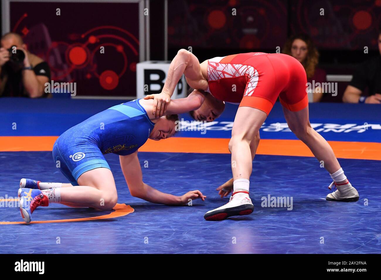 Rome, Italy. 13th Feb, 2020. European Championships Women's Wrestling ...