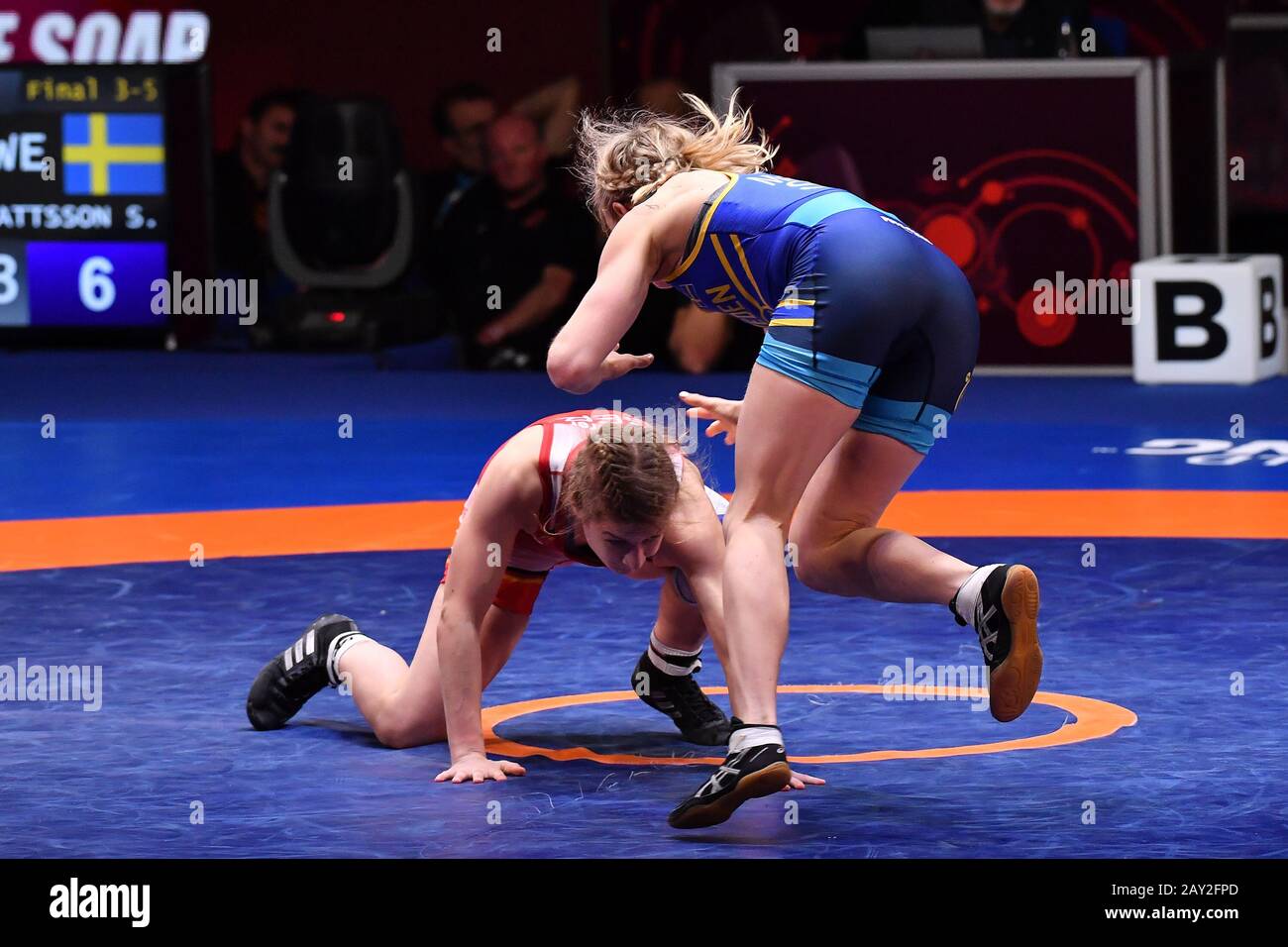 Rome, Italy. 13th Feb, 2020. European Championships Women's Wrestling ...