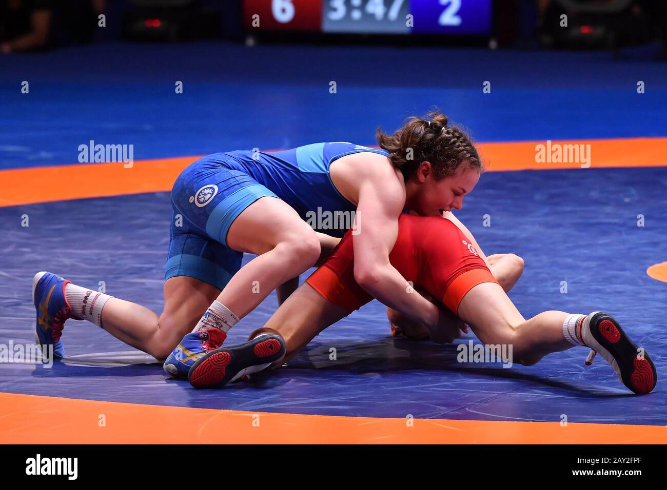 Rome, Italy. 13th Feb, 2020. European Championships Women's Wrestling ...