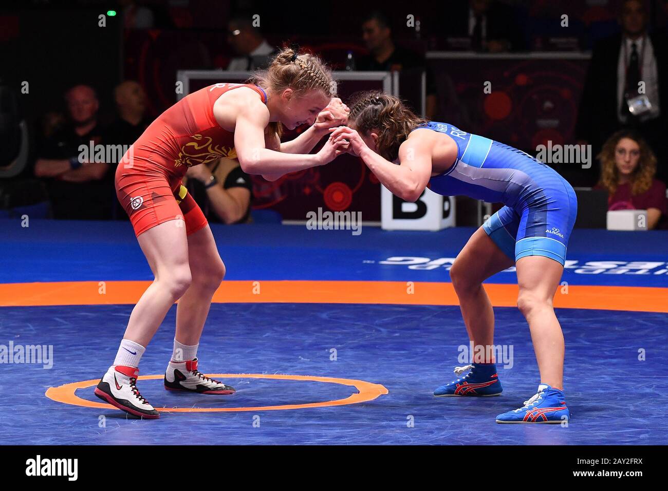 Rome, Italy. 13th Feb, 2020. European Championships Women's Wrestling ...