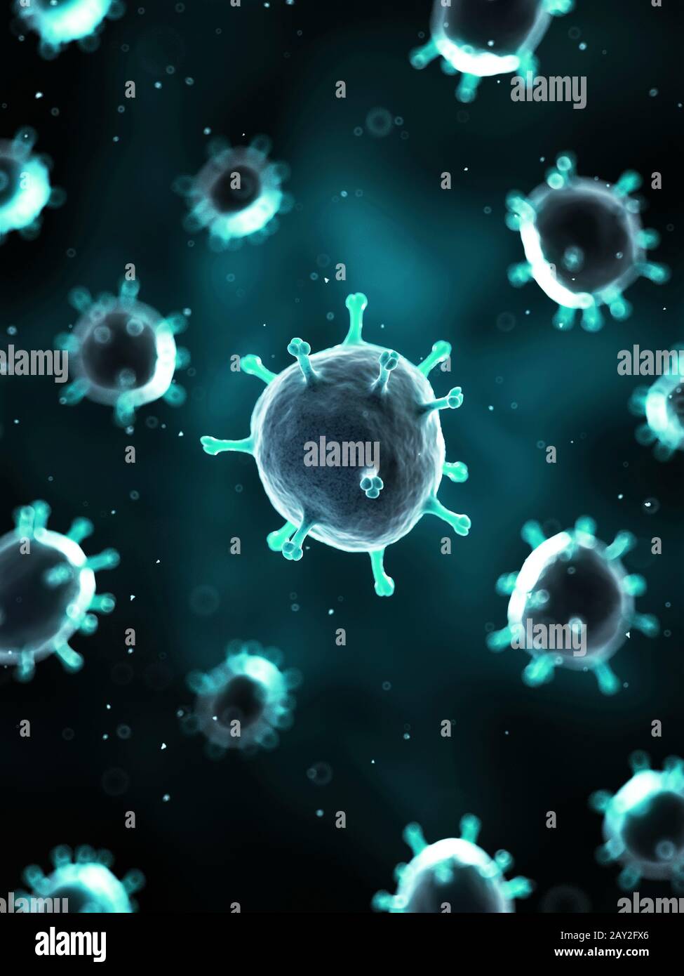 Viruses illustration hi-res stock photography and images - Alamy